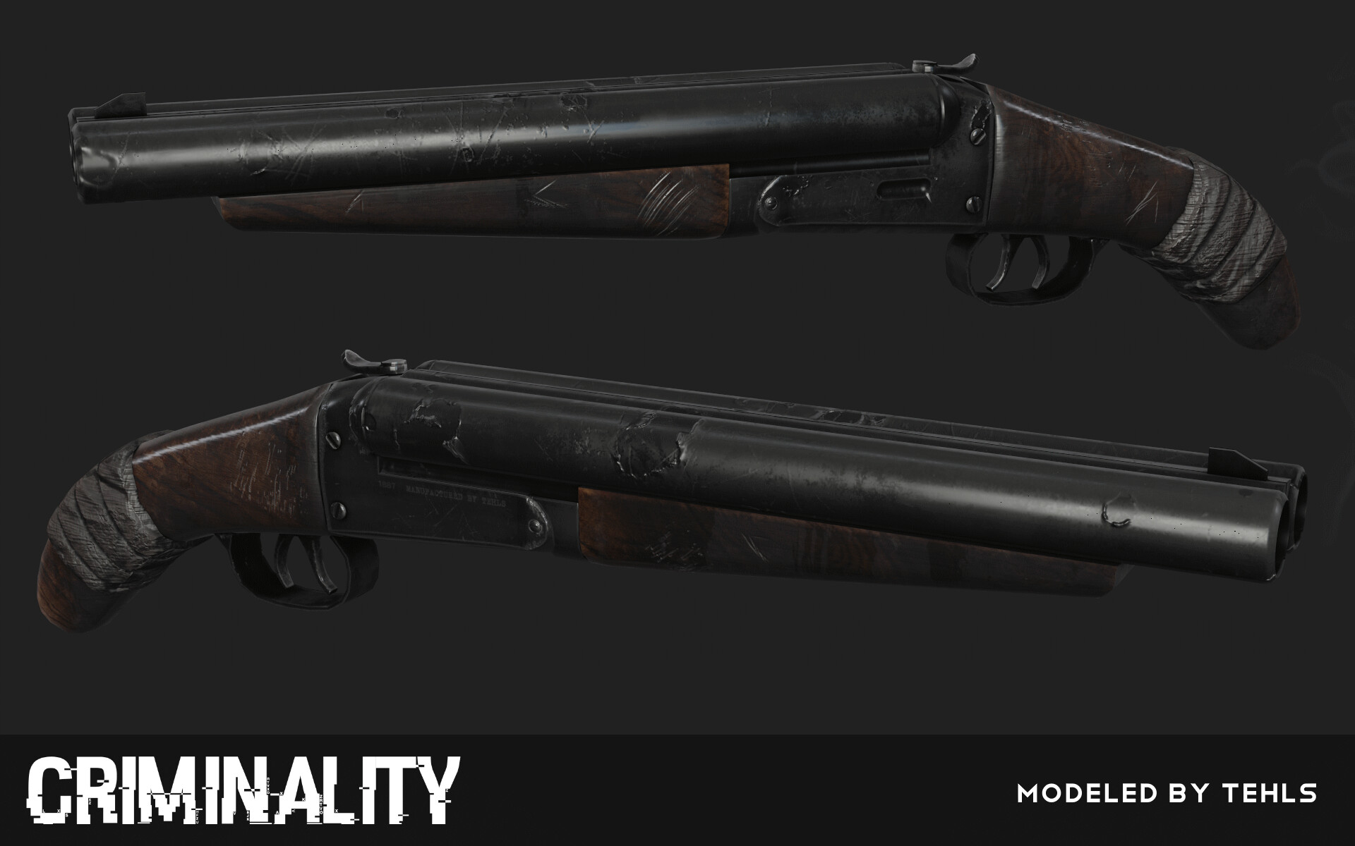 ArtStation - Double Barrel Shotgun 3D Model