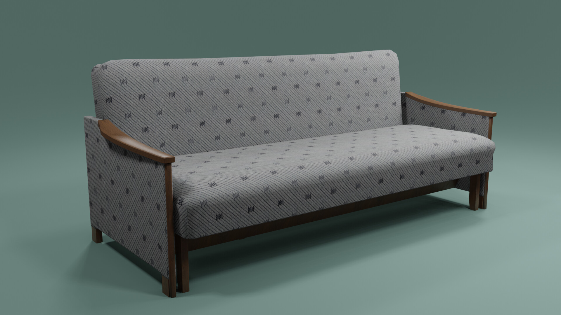 Sergey Khozyainov - Soviet sofa of the 1960s (Low-poly)