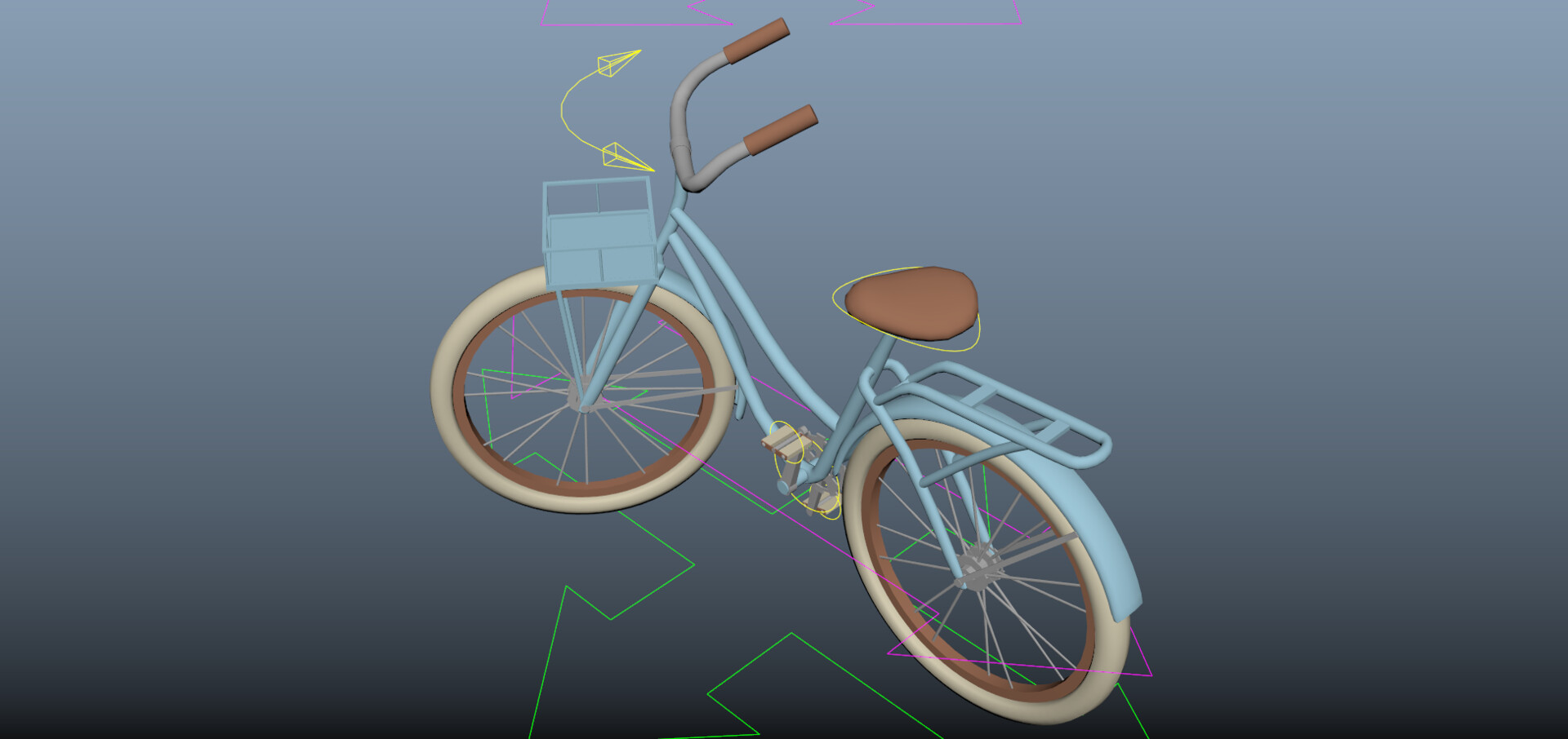 ArtStation - Rig & skin mécanique - Bicycle