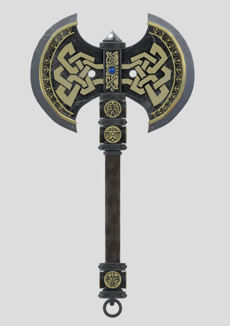 ArtStation - 3D Dwarf Axe