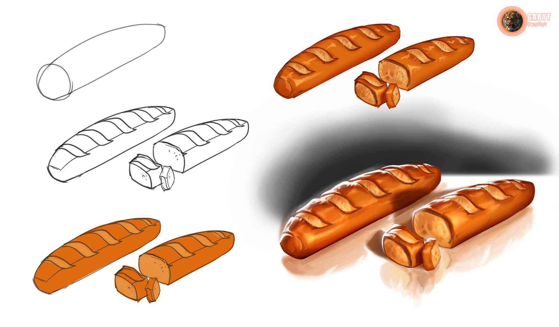 ArtStation - Bread Tutorial