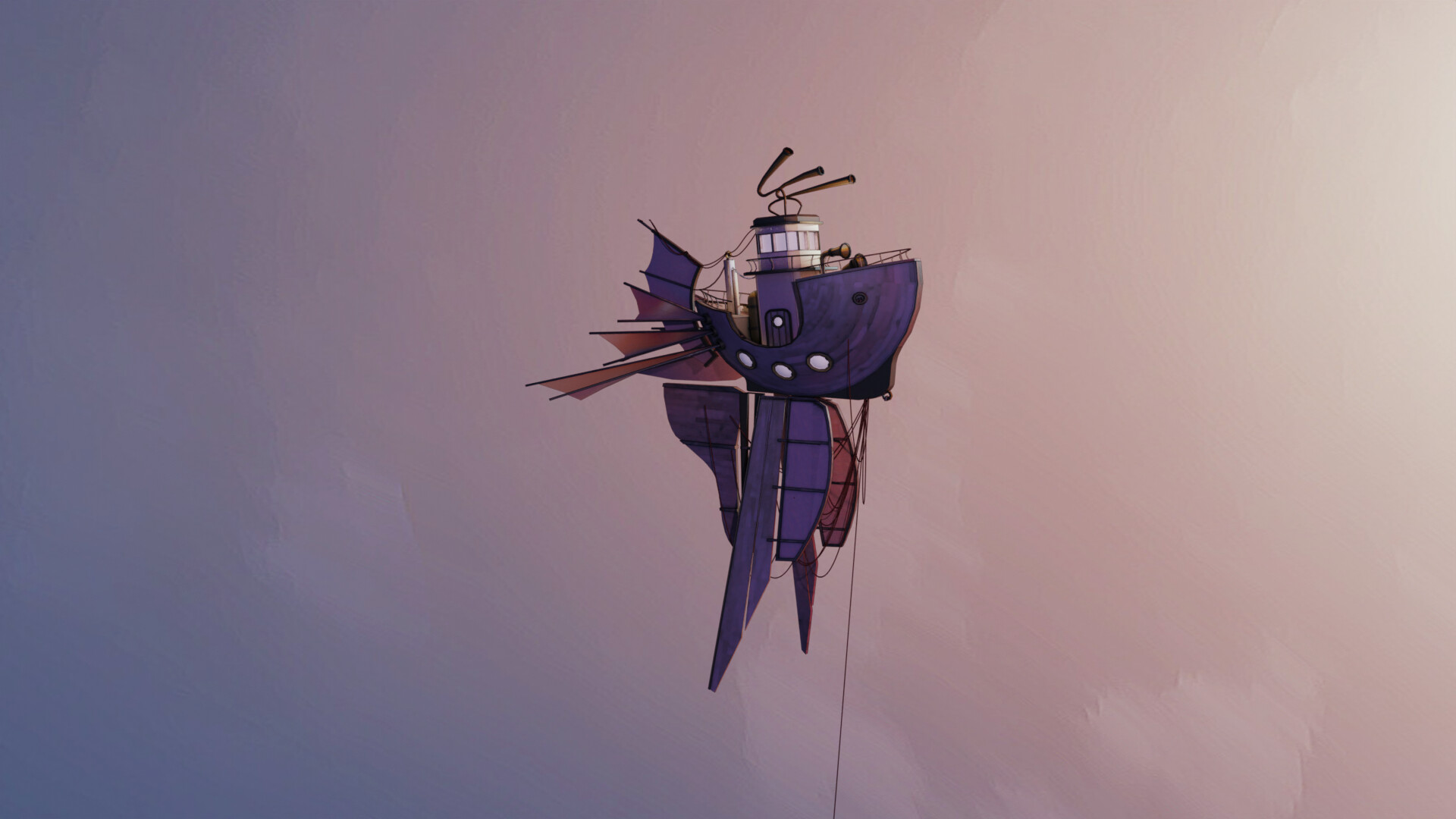 ArtStation - 3D flying ship