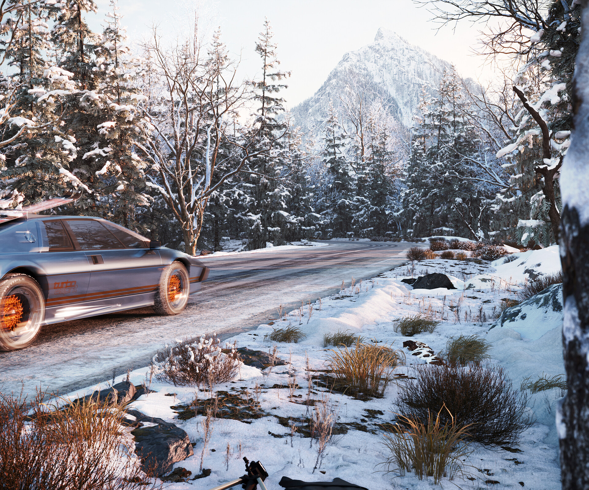 ArtStation - SNOWY ROAD