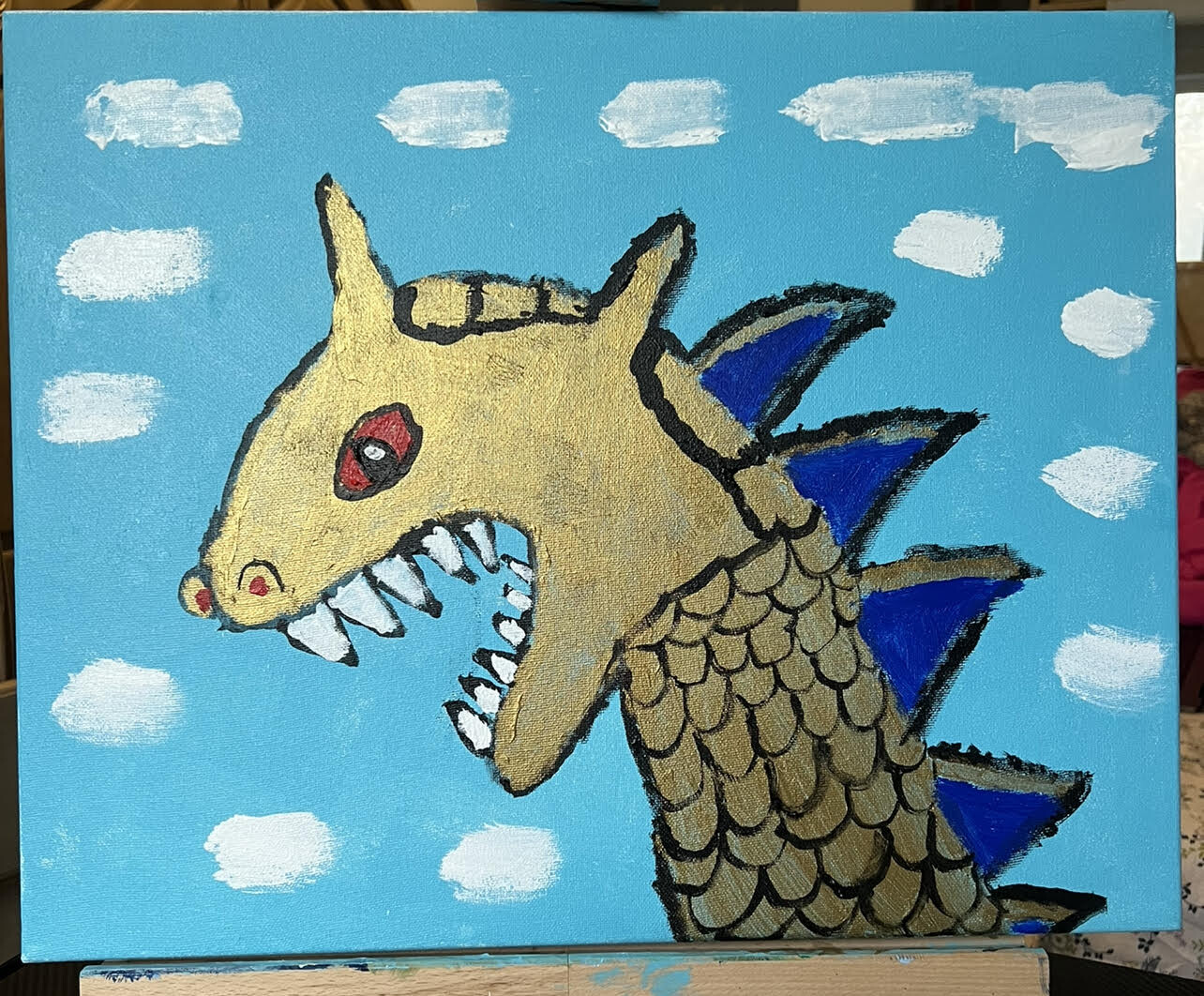 ArtStation - Sky Dragon Painting