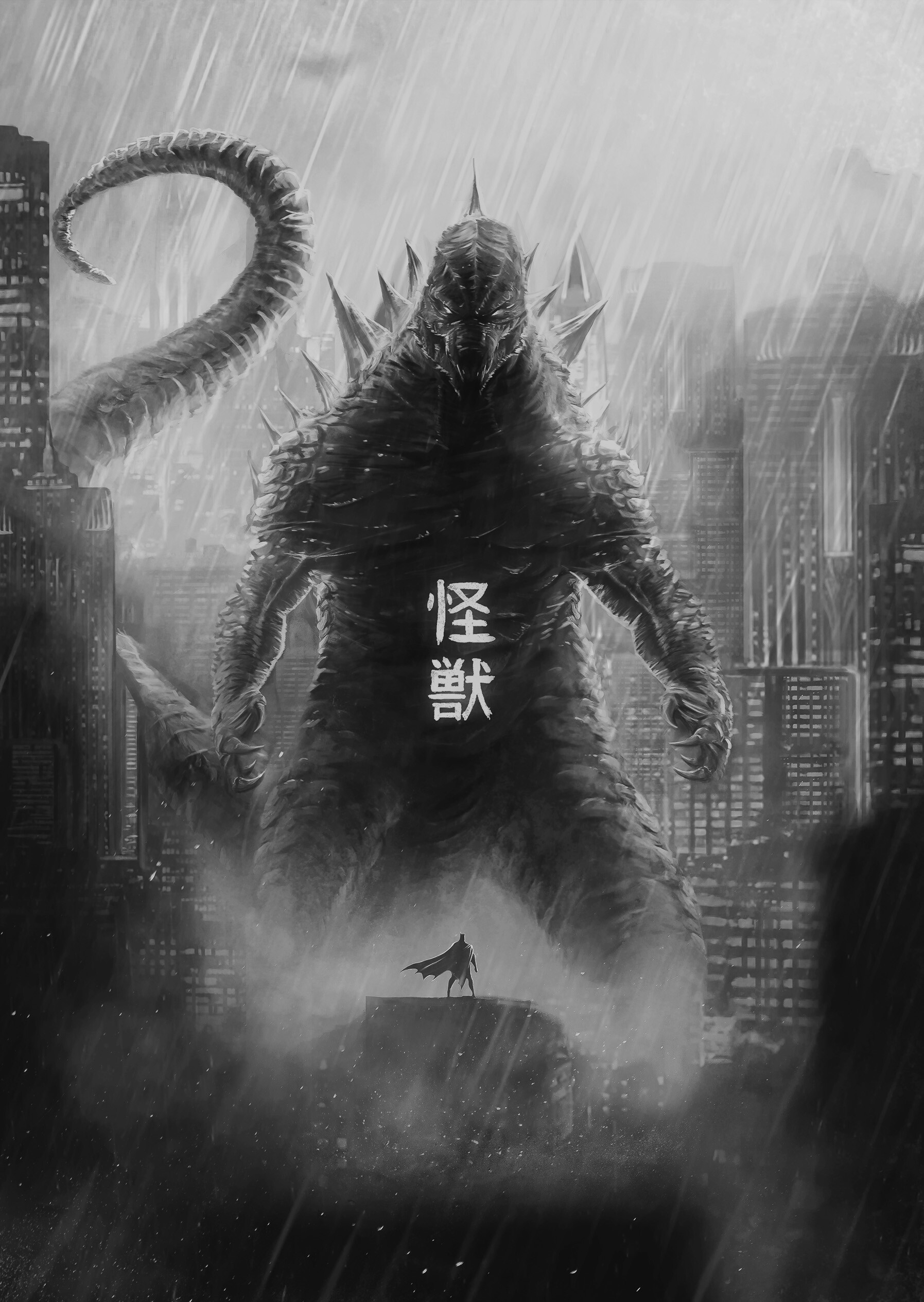ArtStation - Batman V Godzilla