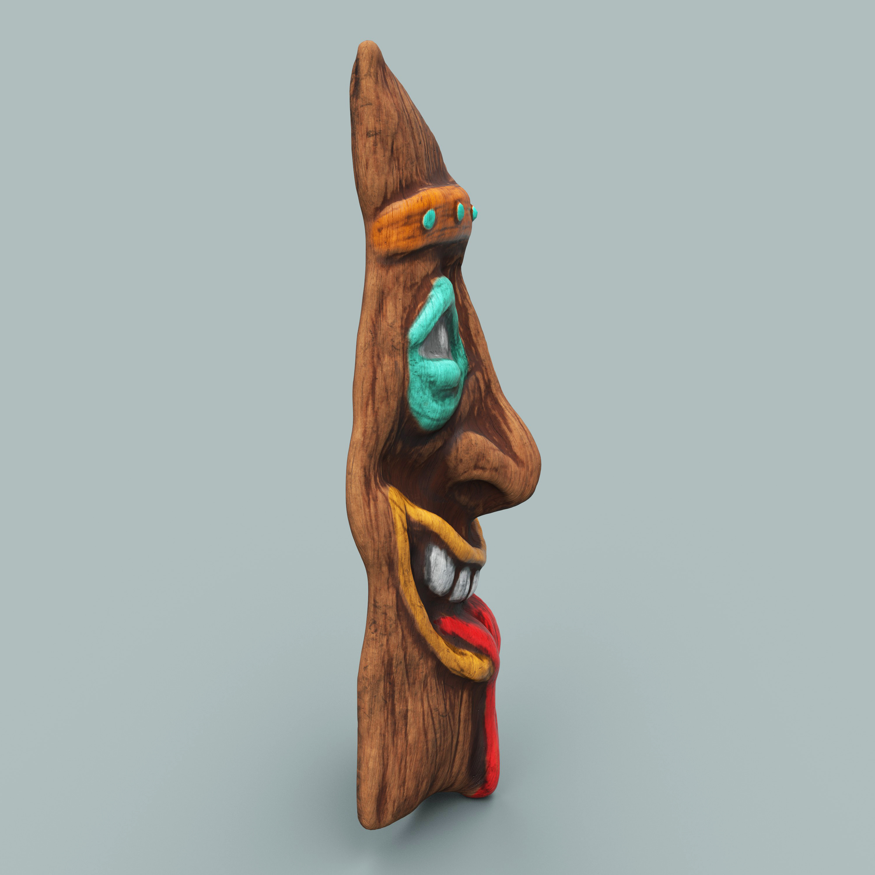 Joshua Wittman - Stylized Goofy Tiki God Totem