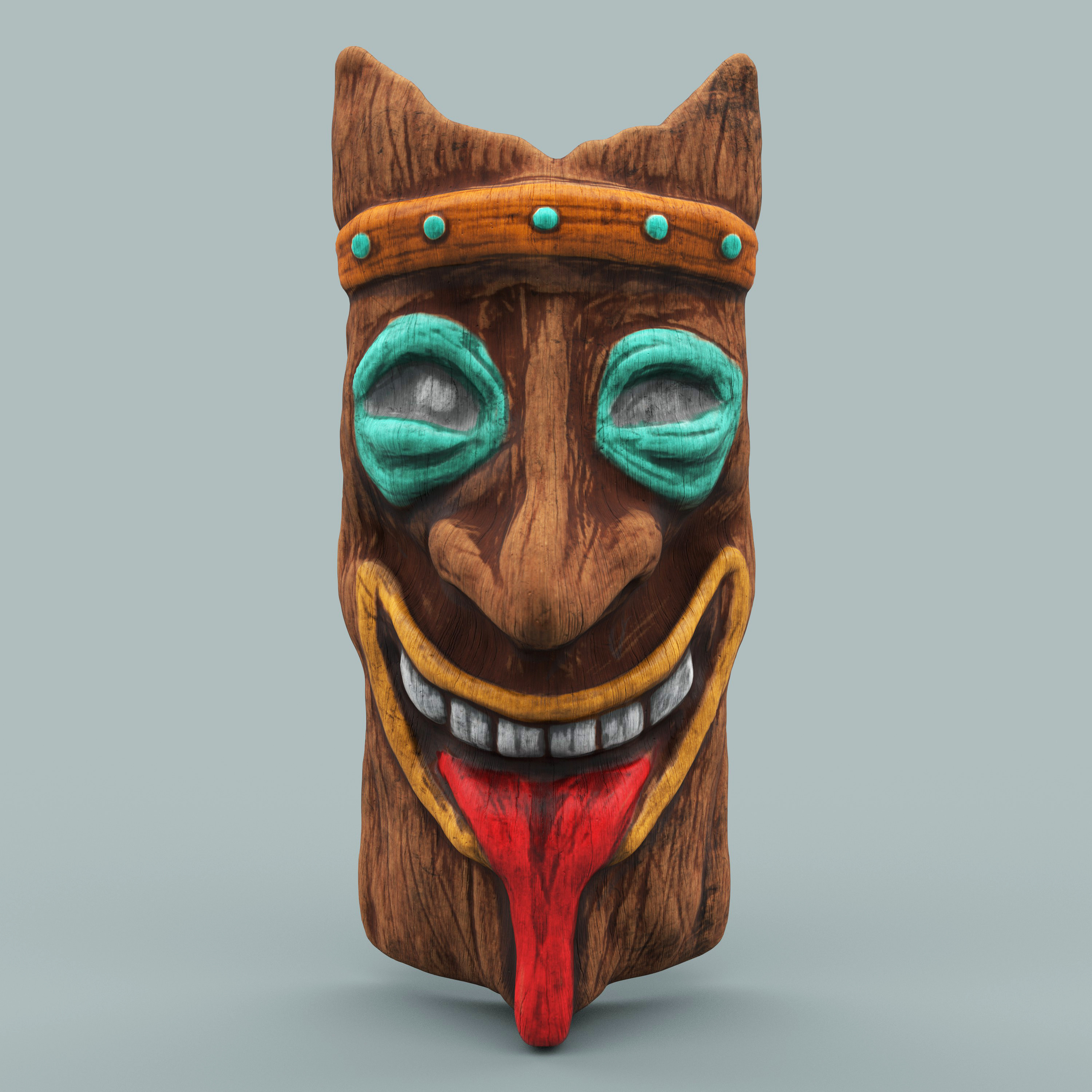Joshua Wittman - Stylized Goofy Tiki God Totem