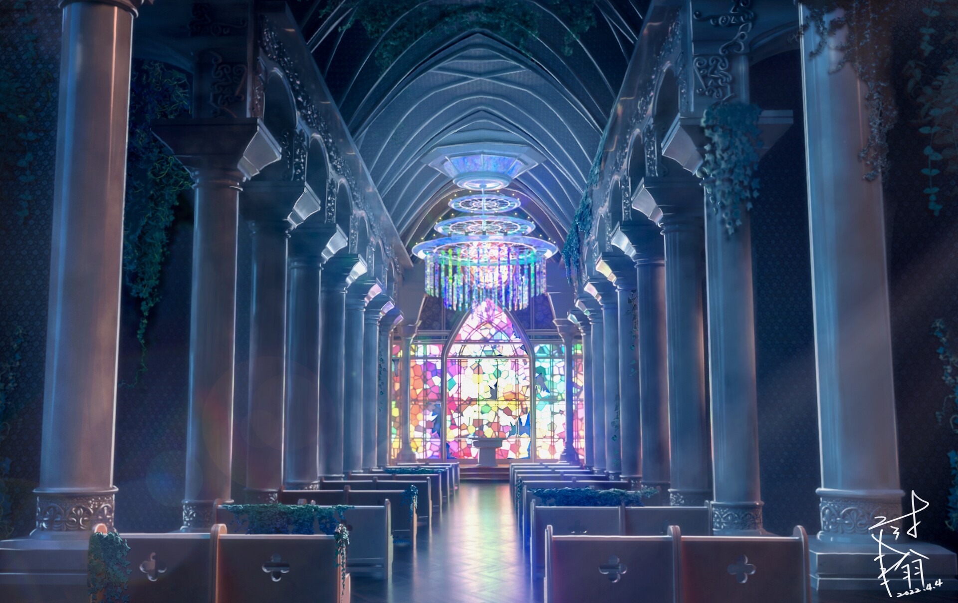 ArtStation - A little practice by blender!. It is really fun to make concept scene!