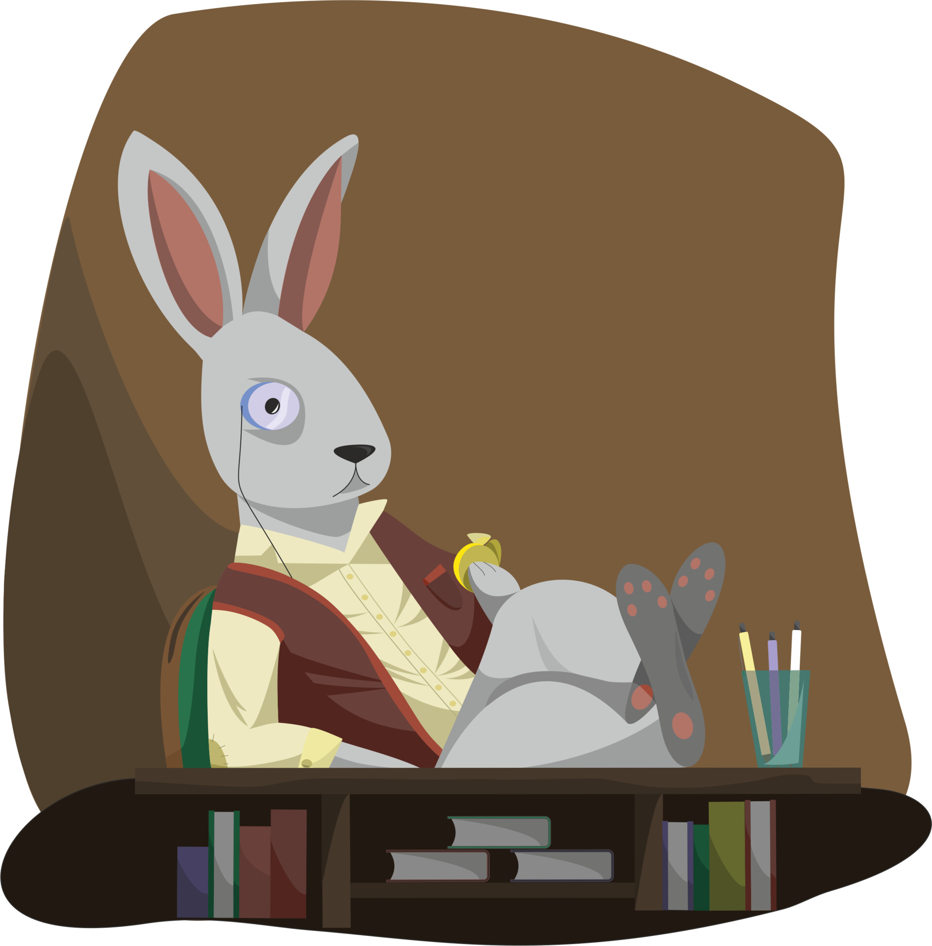 ArtStation - Rabbit the librarian