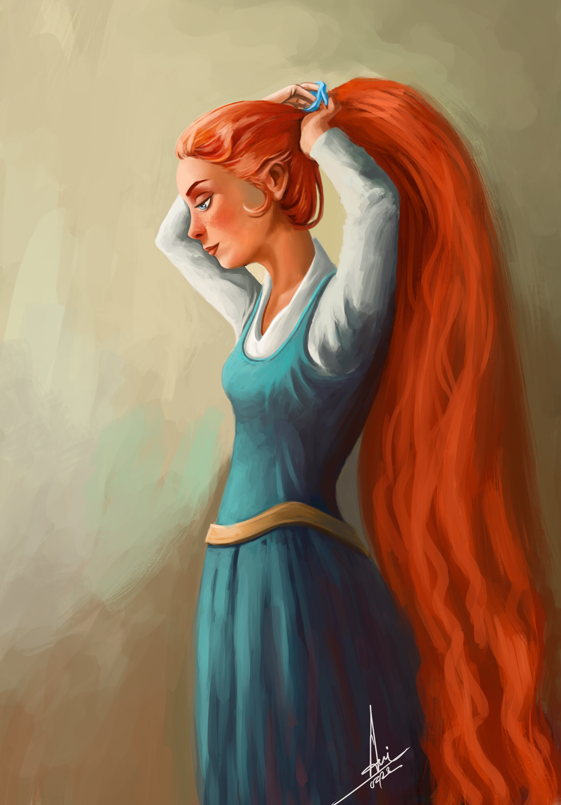 ArtStation - Cartoon Oil Portrait