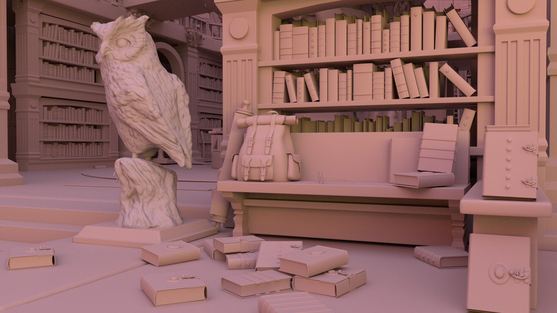 ArtStation - Celestial Library : Arias Rune 3D