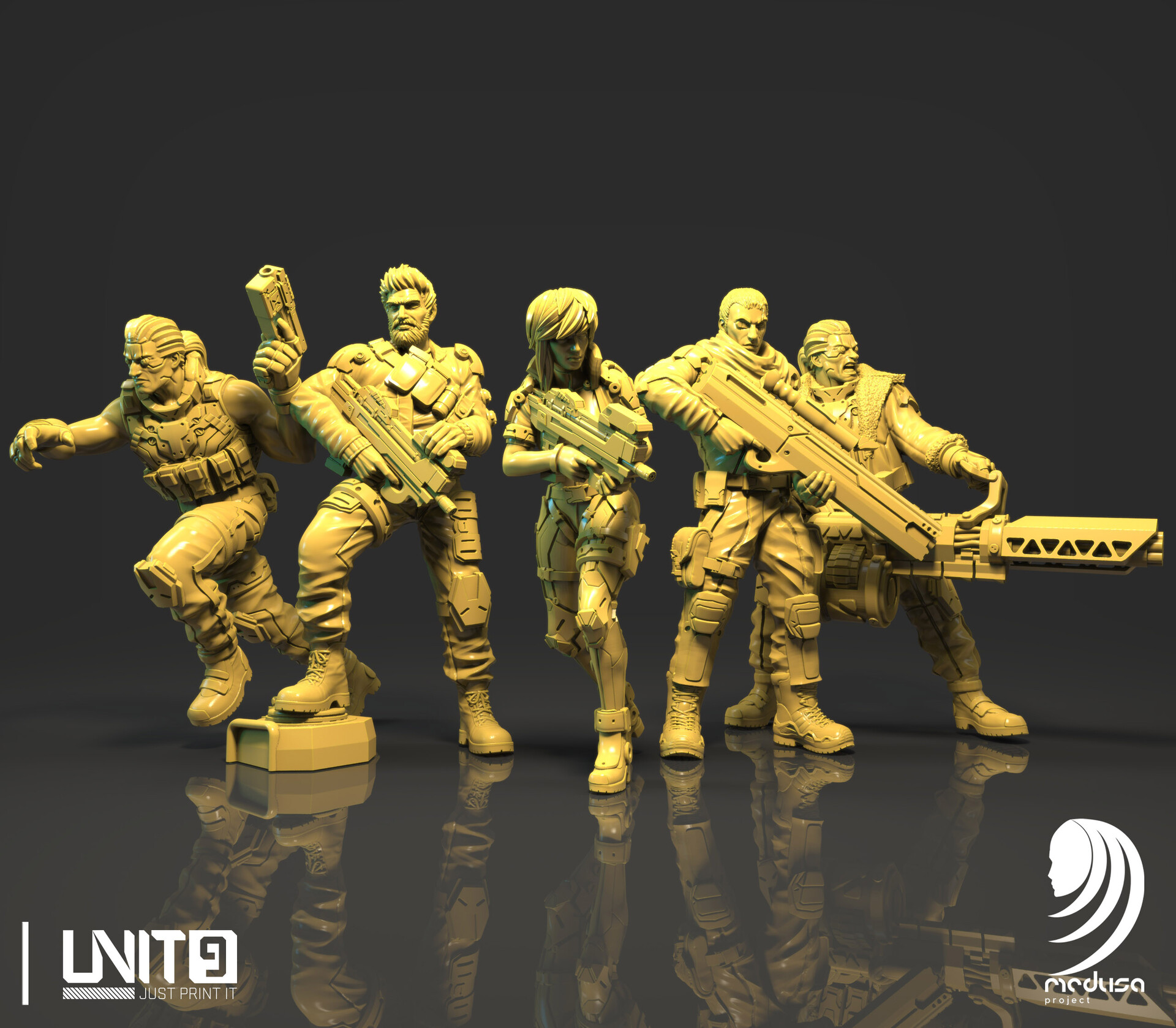 ArtStation - Unit9 miniatures set