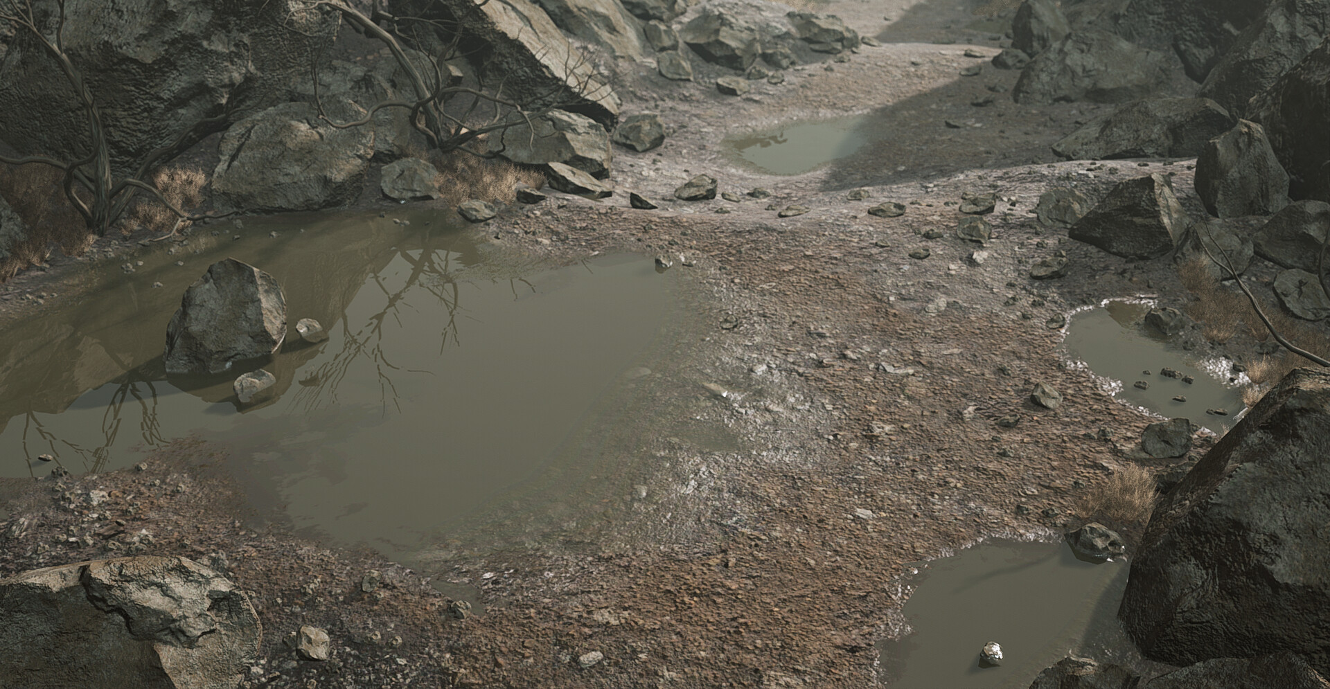 S 3zu4ma - Rock and stone and puddle [UE4]