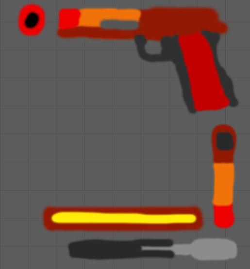 ArtStation - Gun (UV Map)