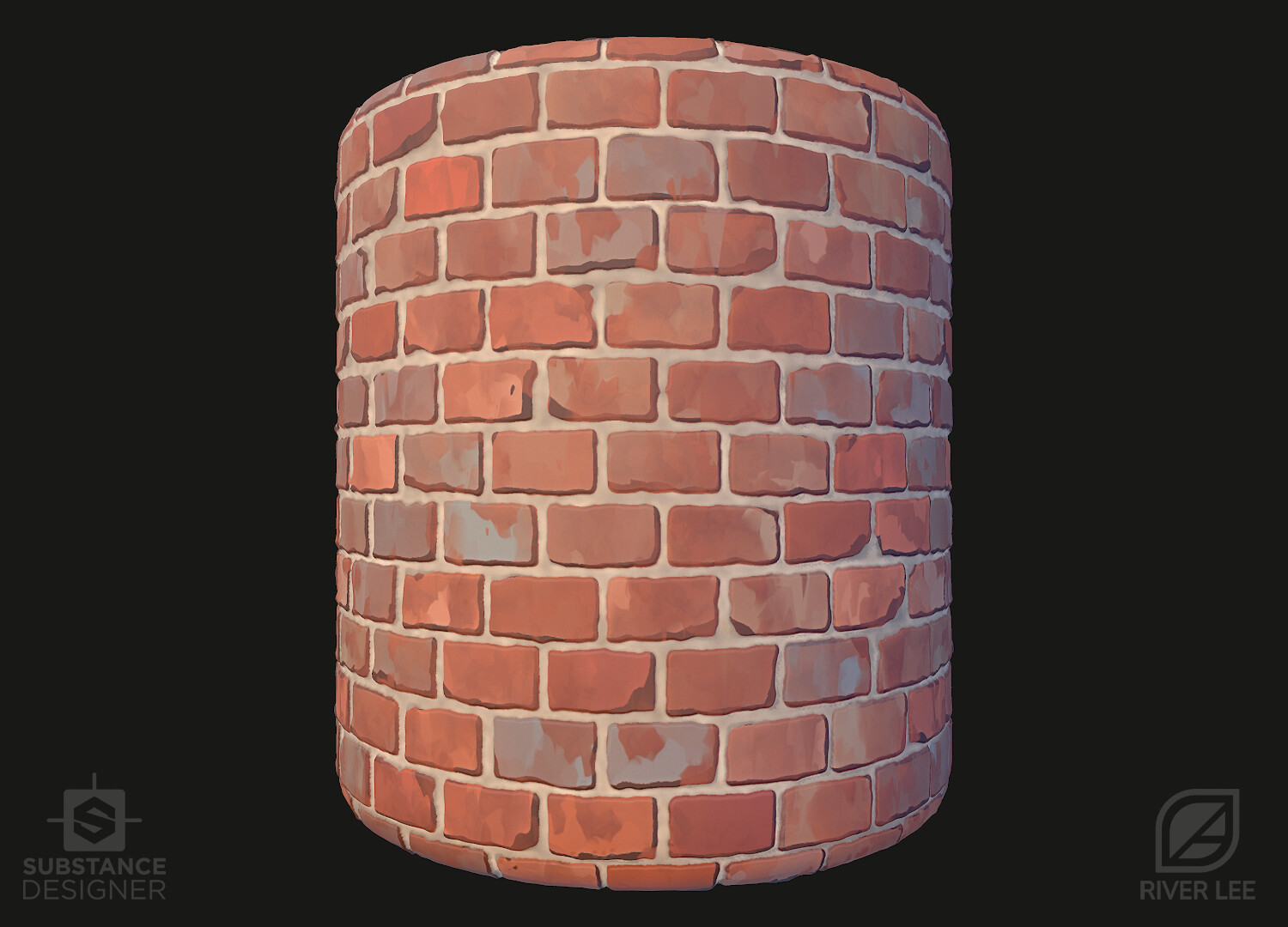 Seo Won Lee - Stylized Brick - Substance Designer