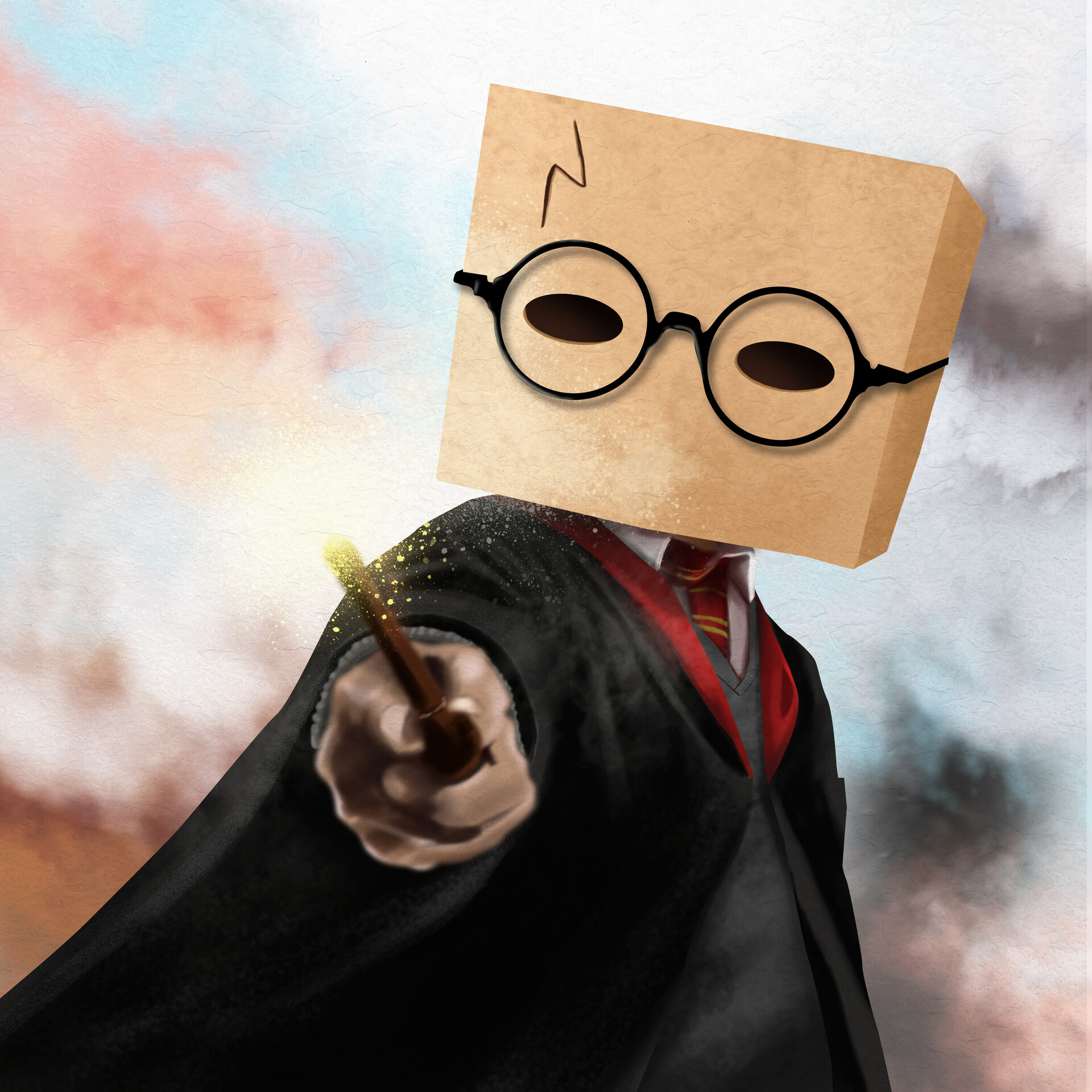 ArtStation - People in cardboard boxes