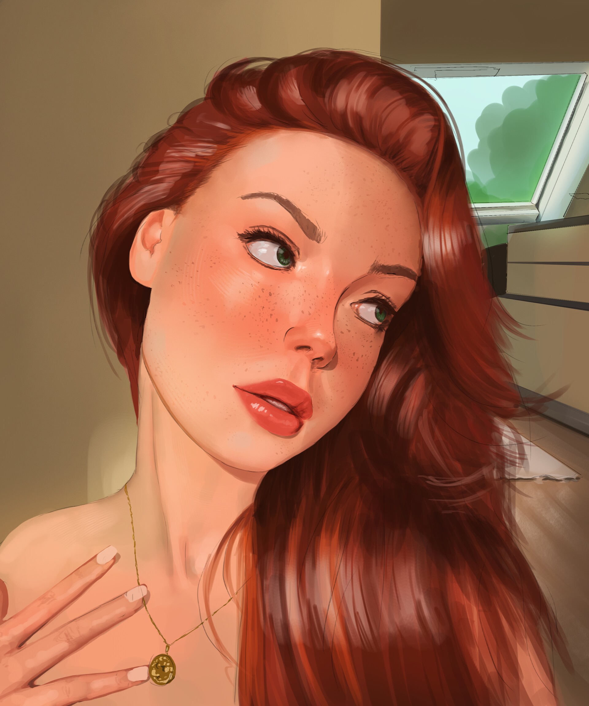 ArtStation - RED HAIR