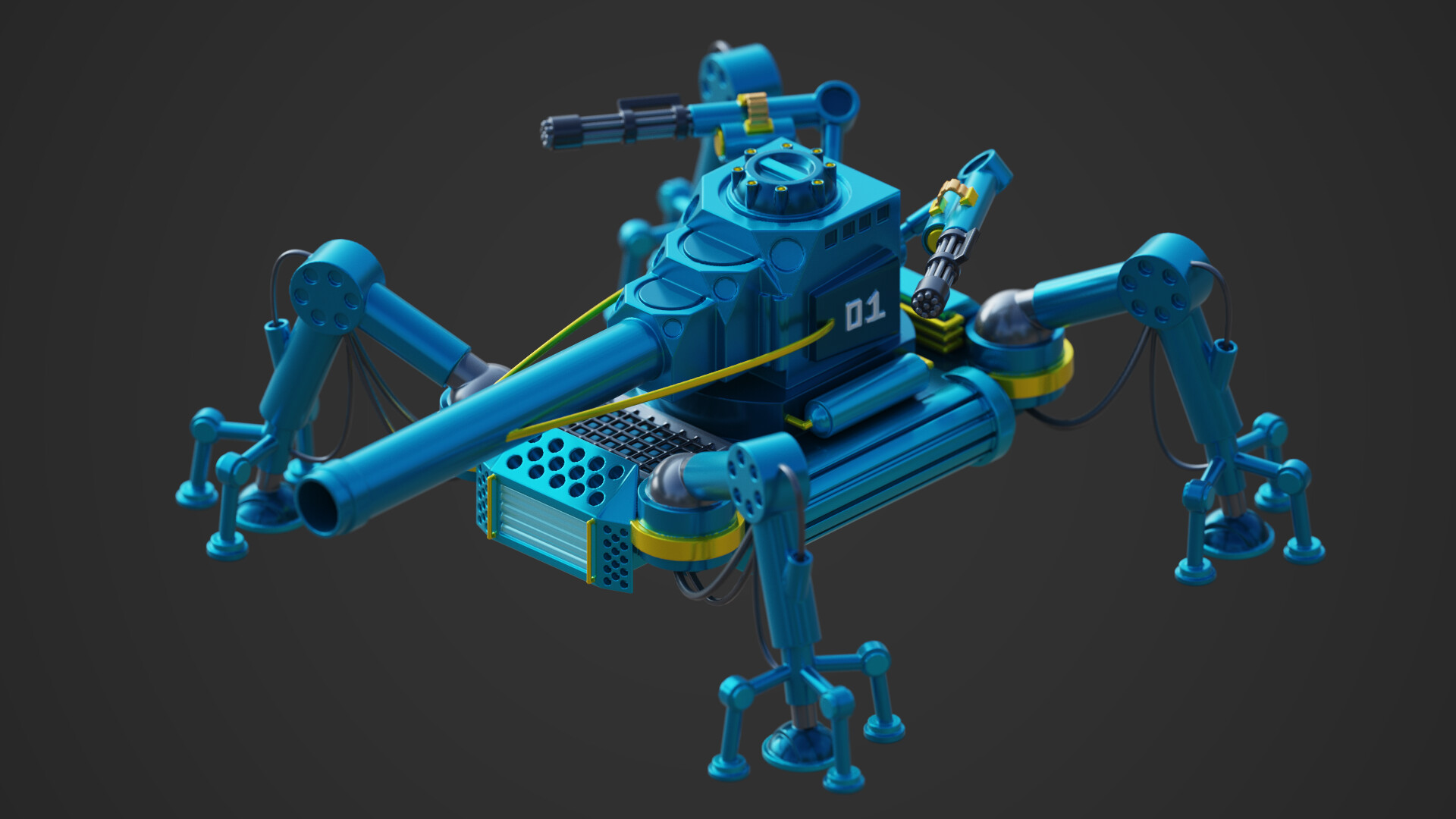 ArtStation - Sci-Fi Tank in MagicaCSG