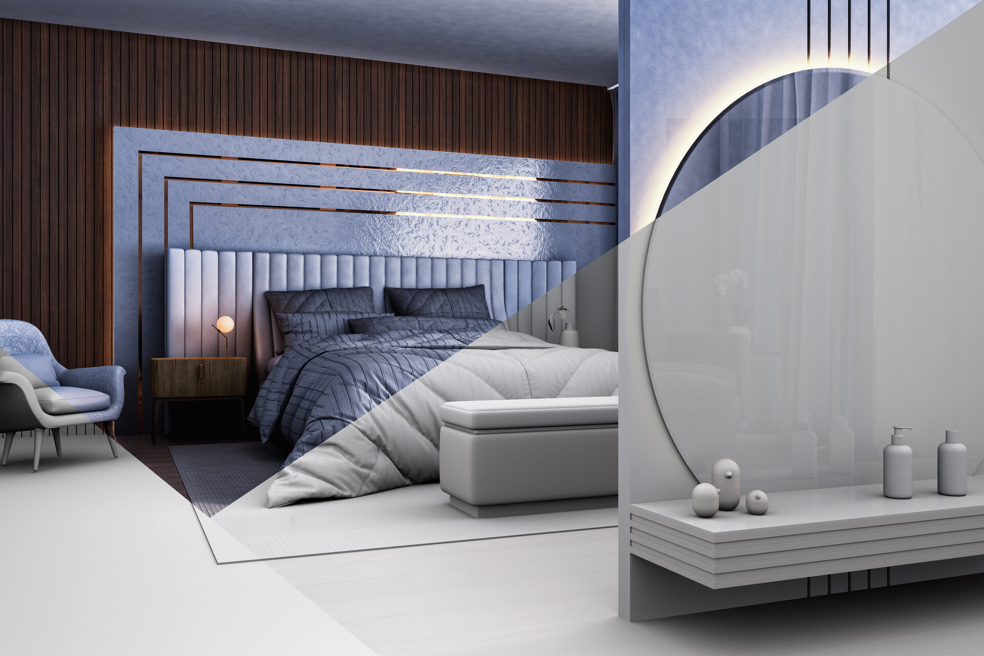 ArtStation - Master Bedroom / Interior Design