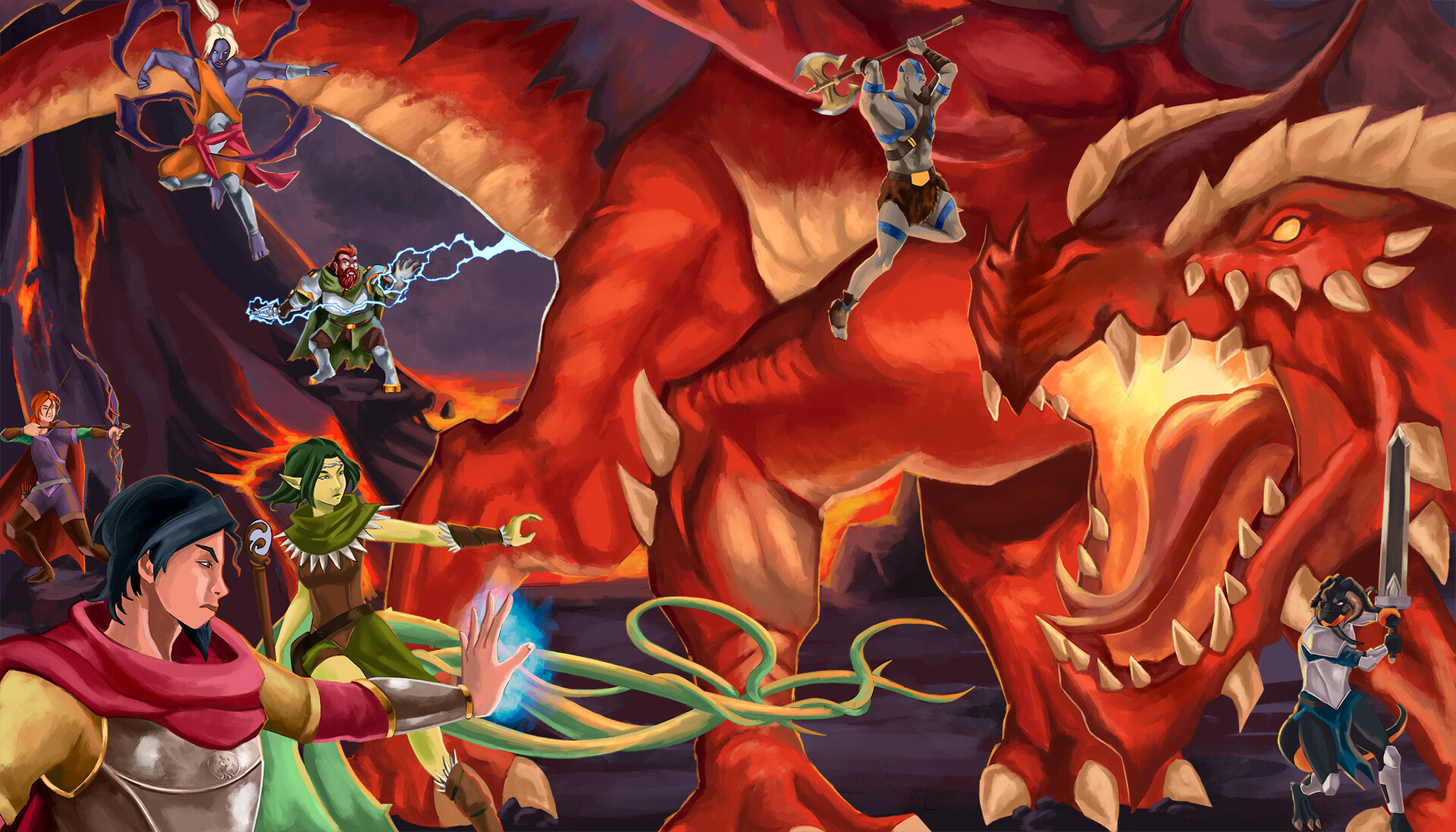 ArtStation - Dragon Fight