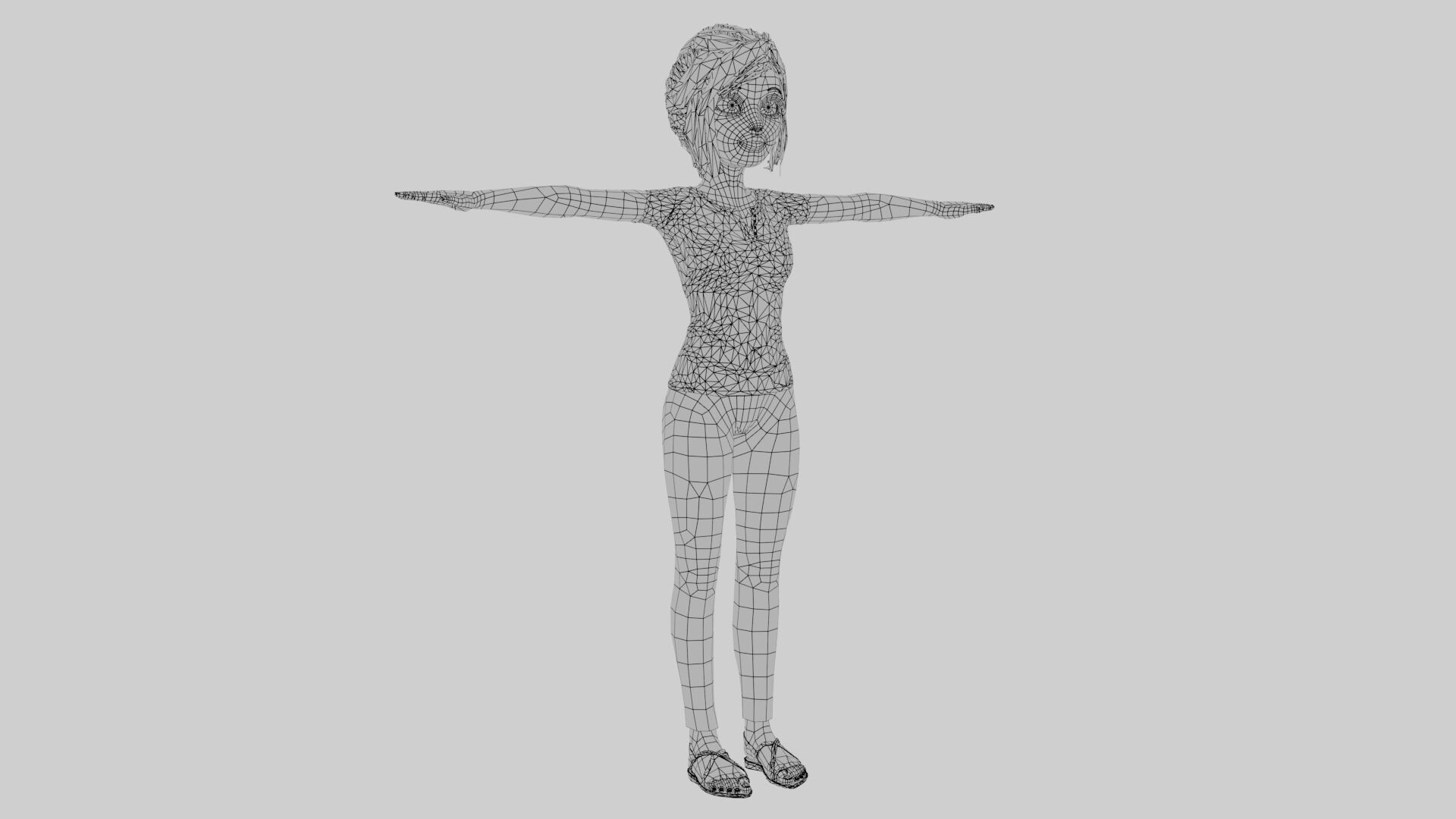 Anindya Roy - 3D Cartoon Woman Stylish Character Rigged Model