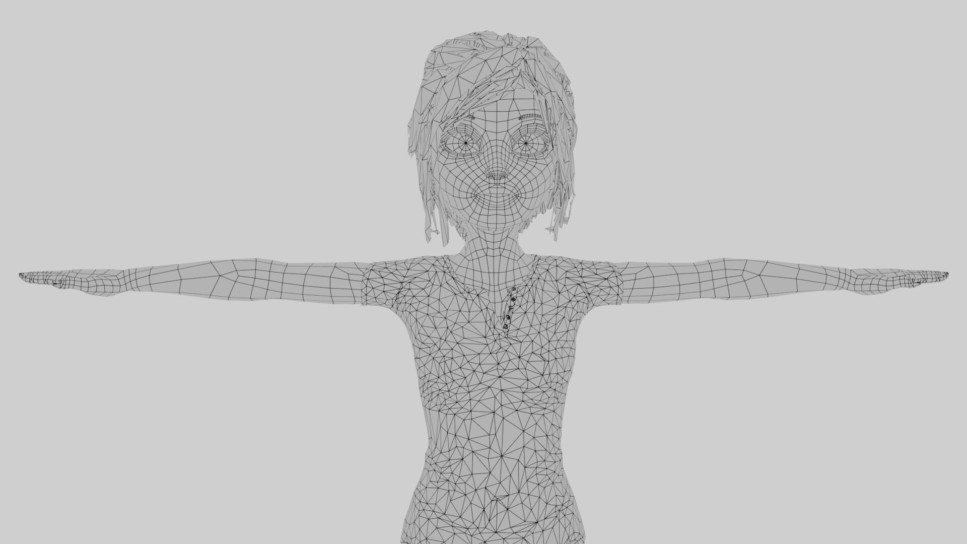 Anindya Roy - 3D Cartoon Woman Stylish Character Rigged Model