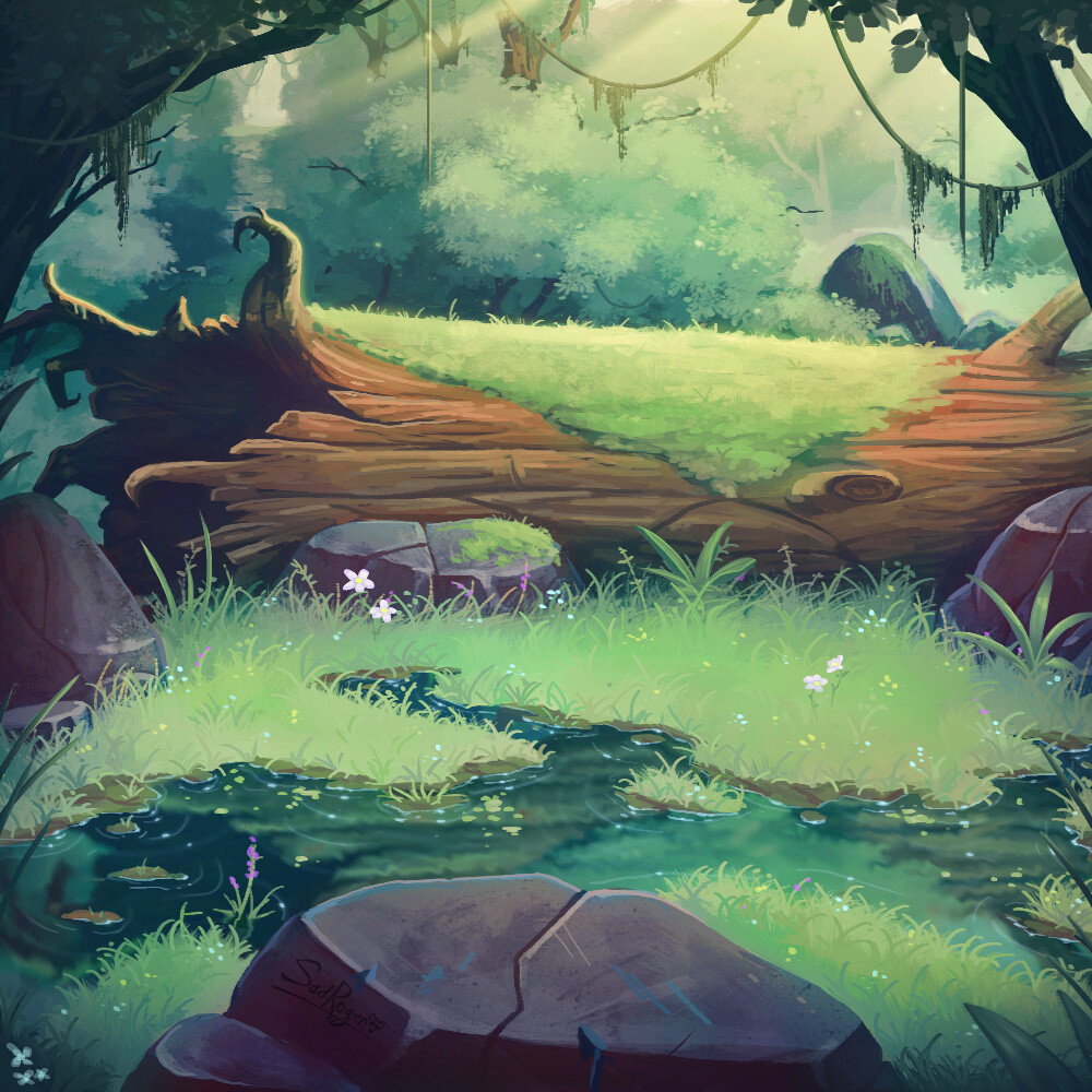 ArtStation - jungle swamp