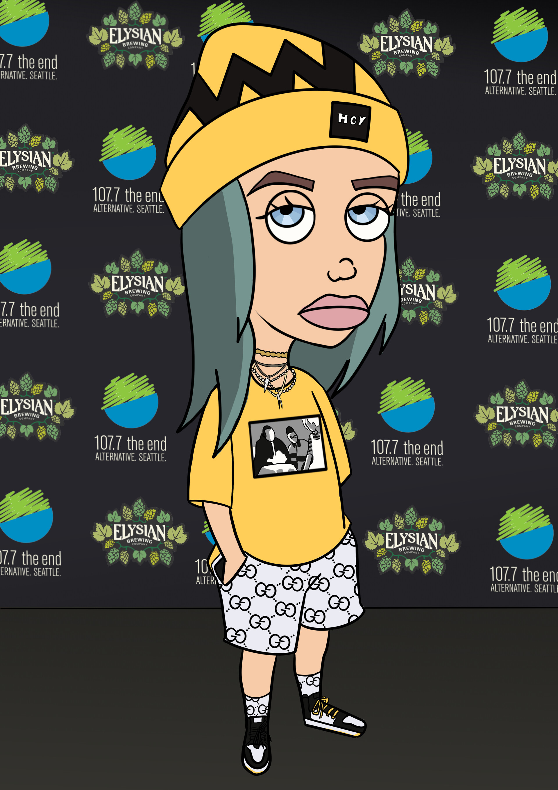 how to draw big mouth style