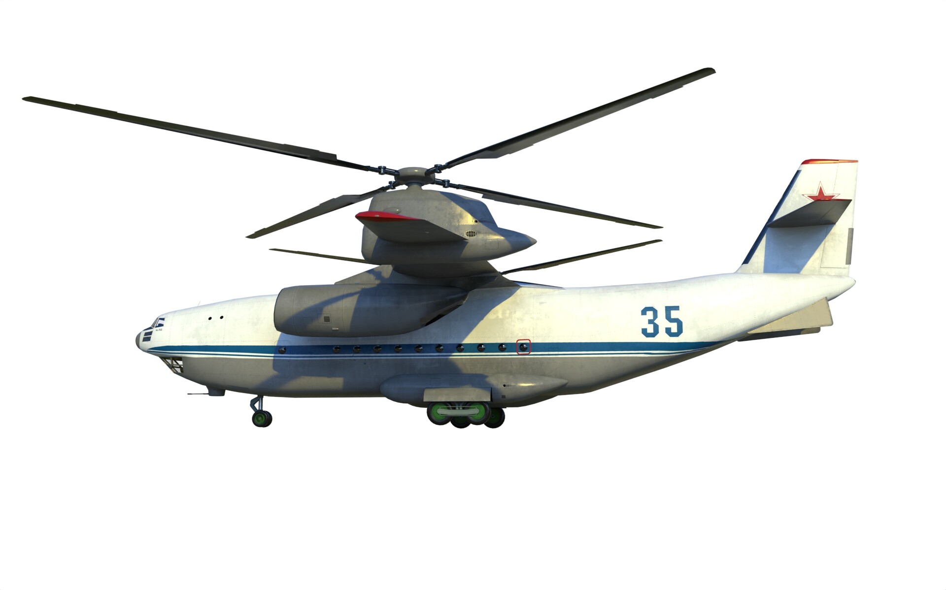 Tim Samedov - Kamov Ka-35 concept helicopter 3D model