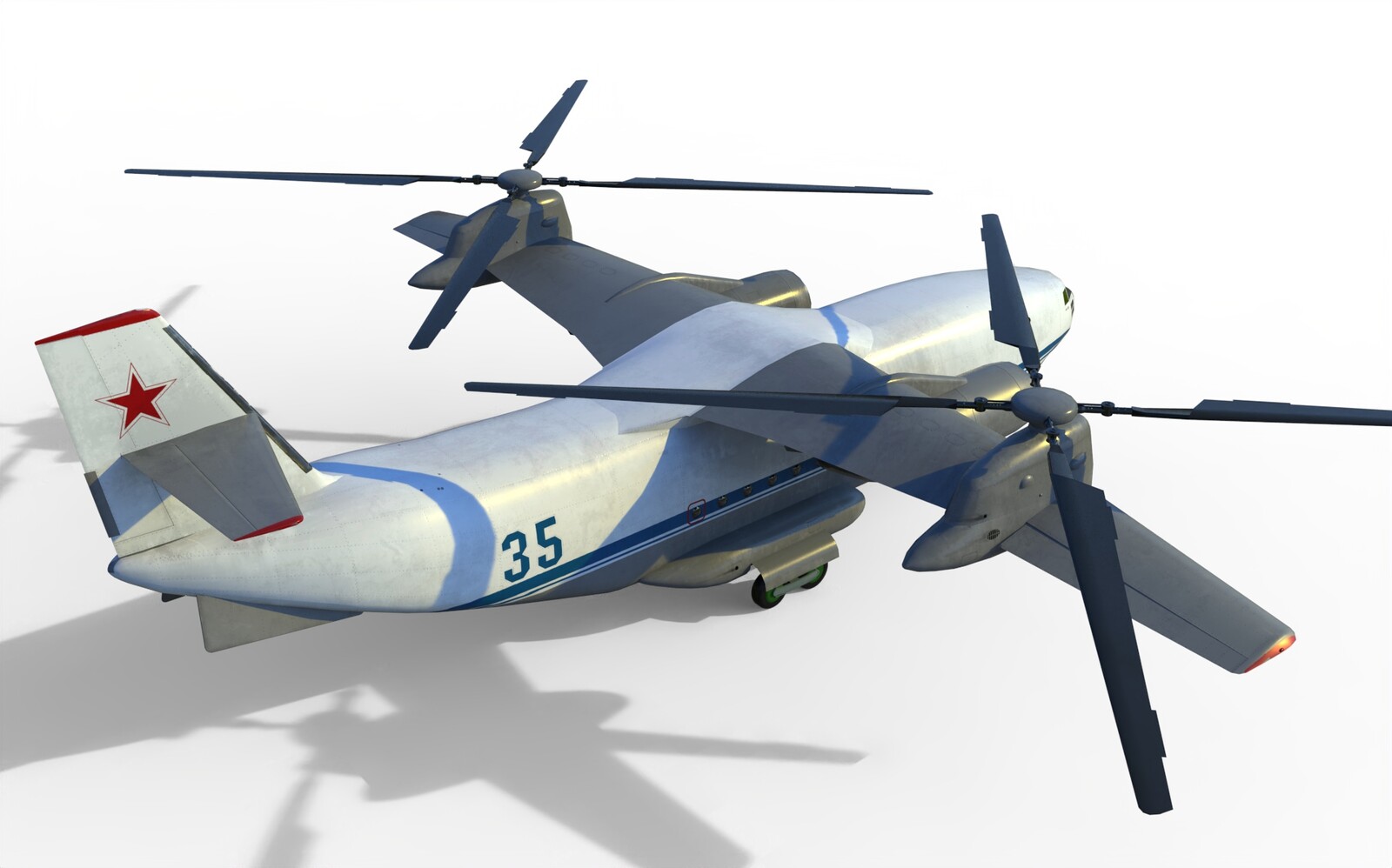 Tim Samedov - Kamov Ka-35 concept helicopter 3D model