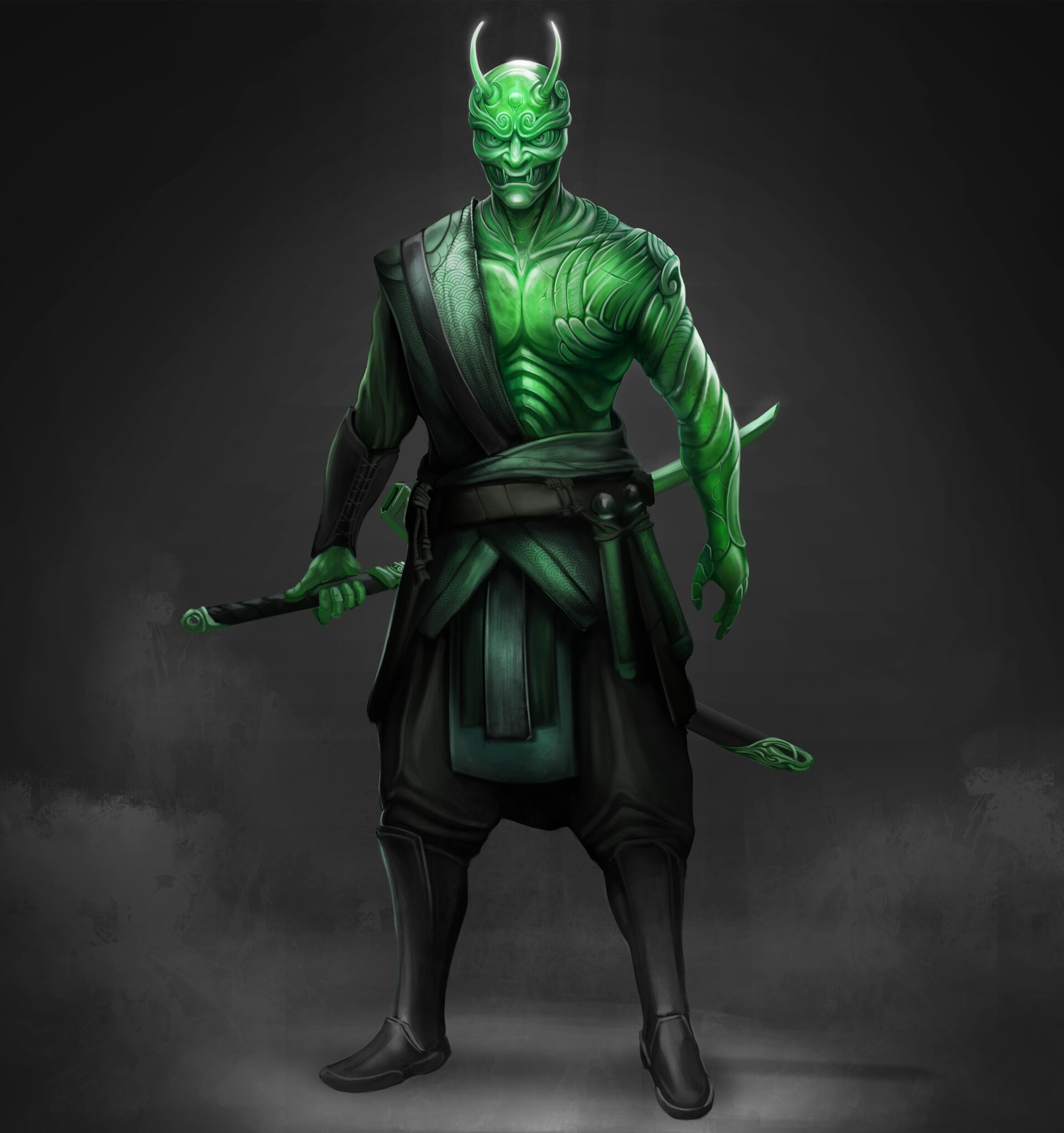 ArtStation - jade samurai (hisui)