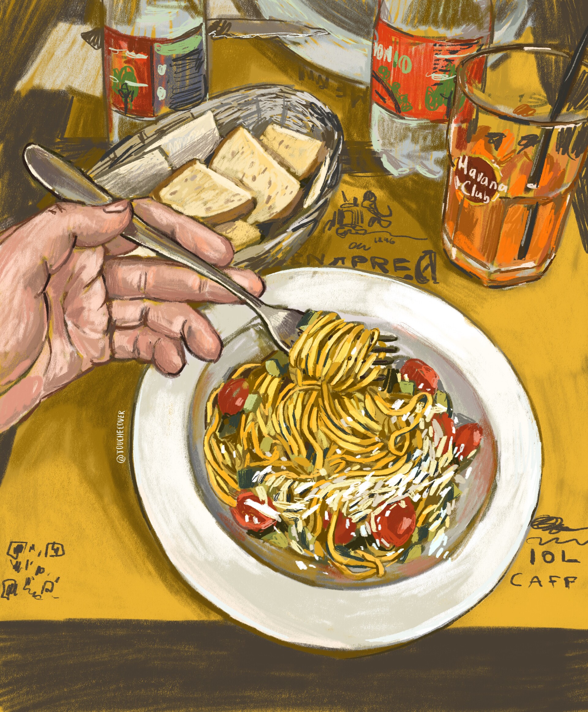 ArtStation - italian dinner