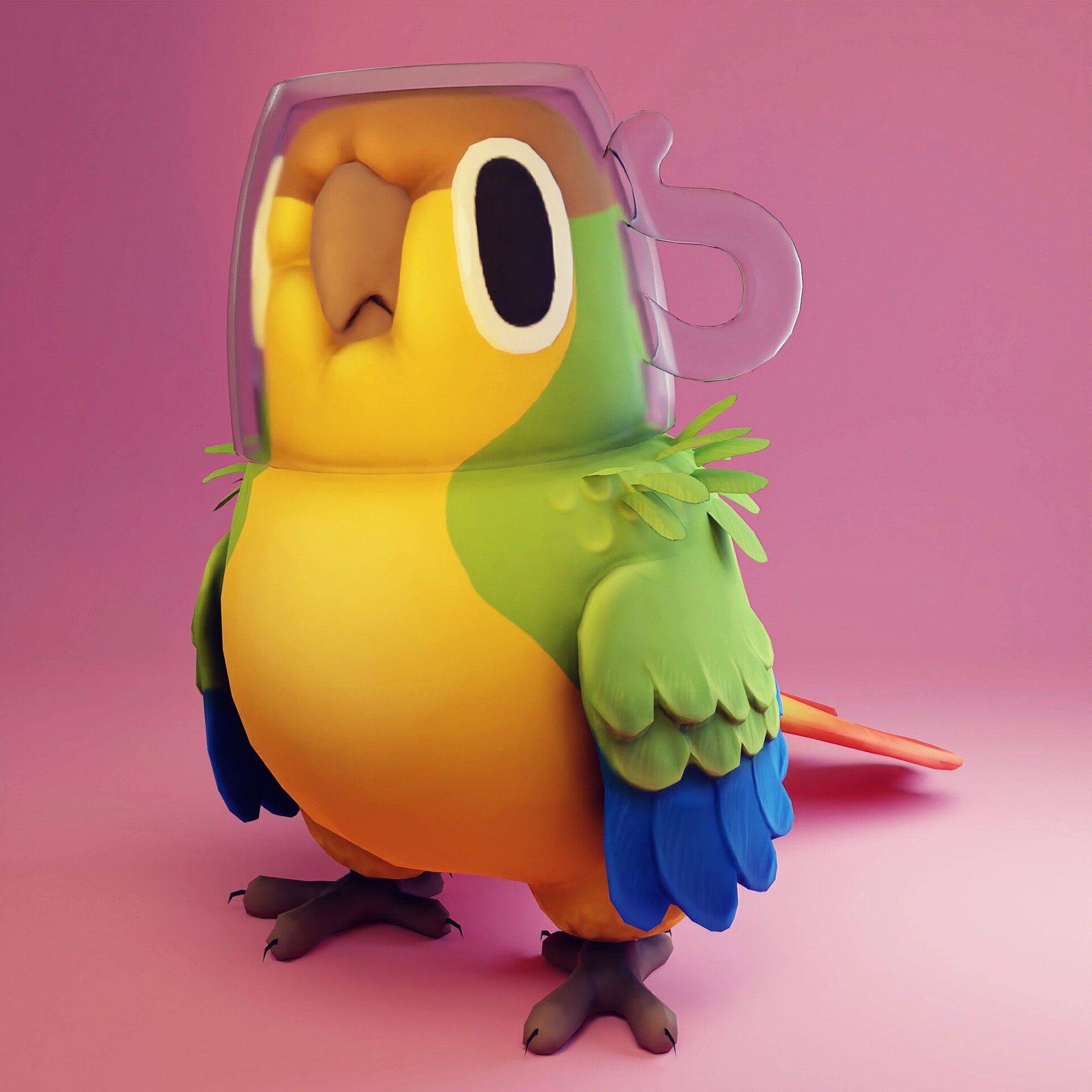 ArtStation - Funny parrot