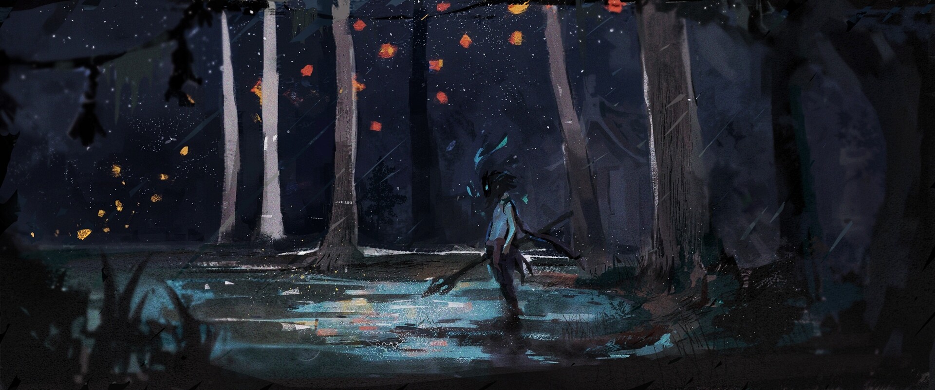 ArtStation - The Dark Path of the Heavenly Lantern