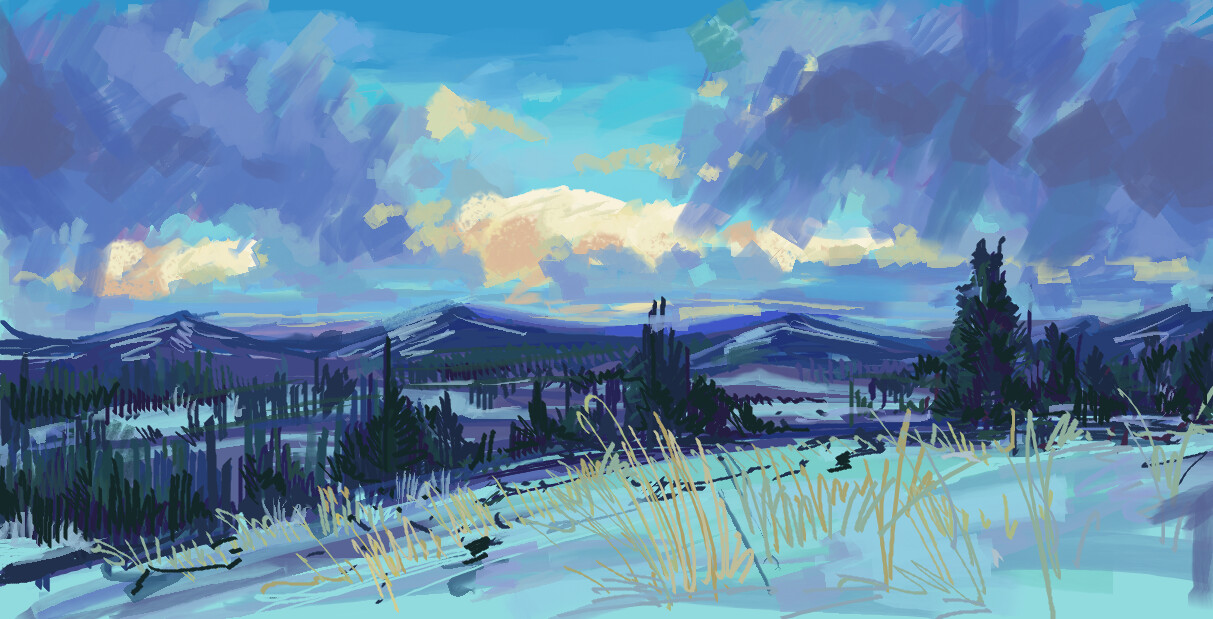 Microsoft Paint Art Landscapes