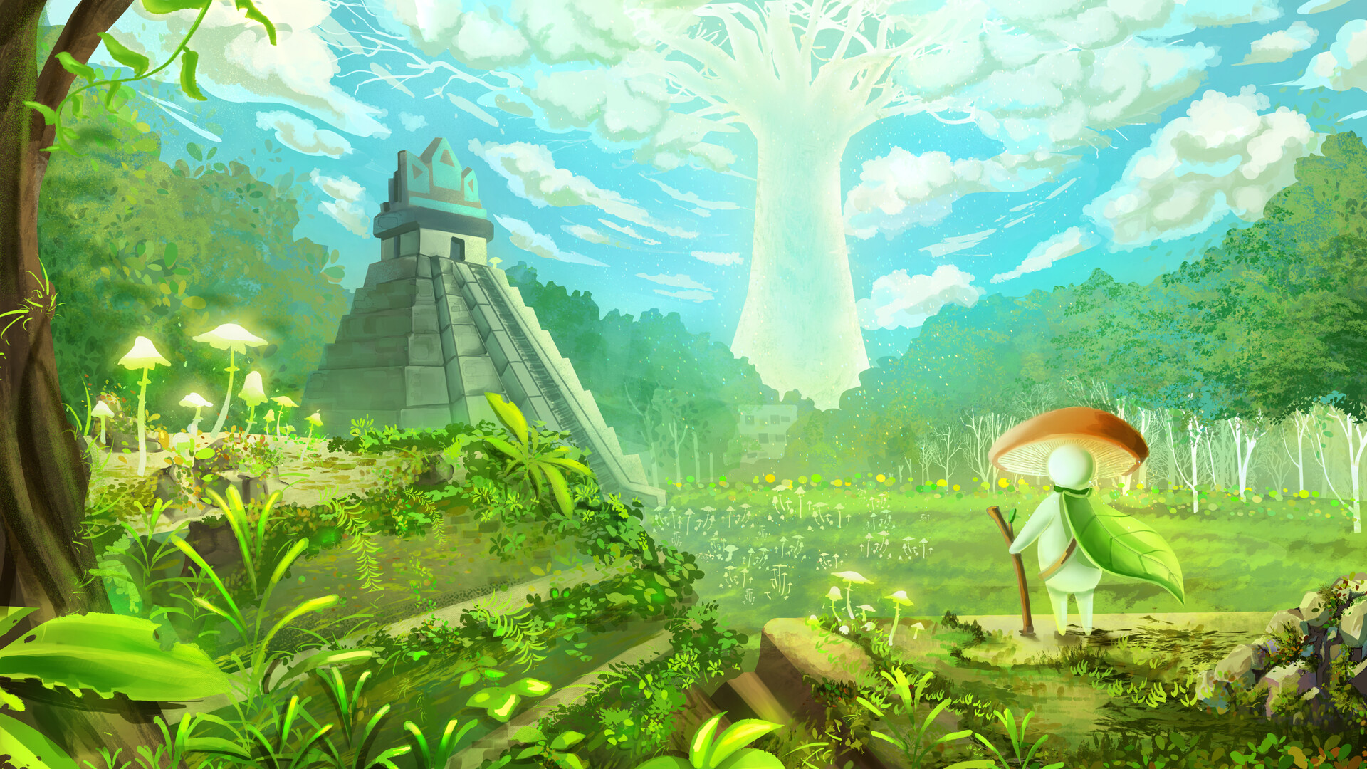 ArtStation - Mayan plants