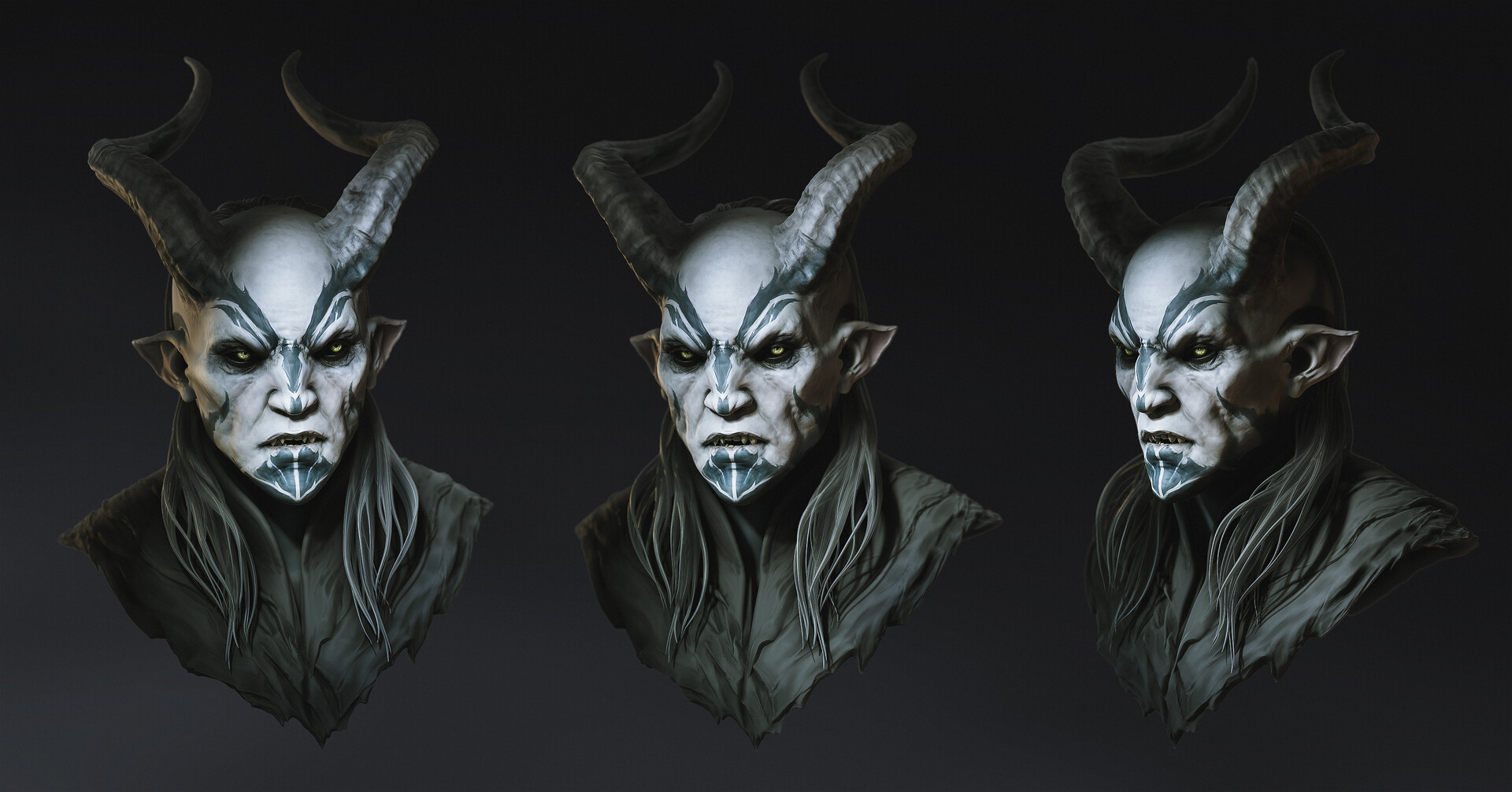 ArtStation - Demon bust