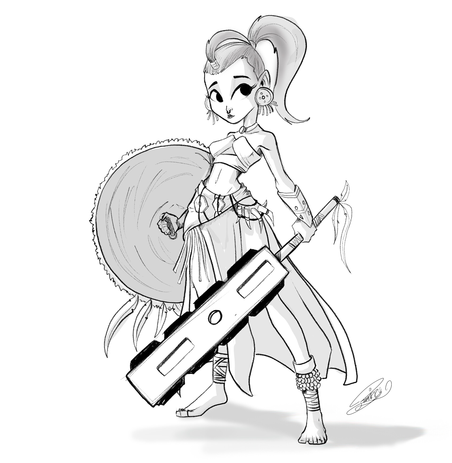 ArtStation - guerrera