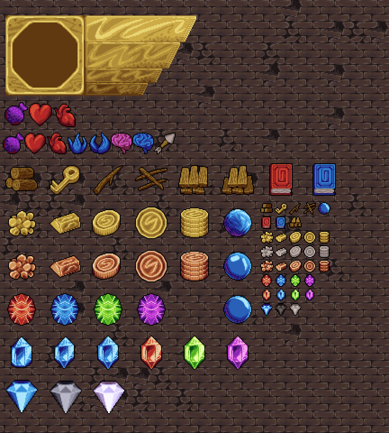 ArtStation - Some items for a game I'm working on