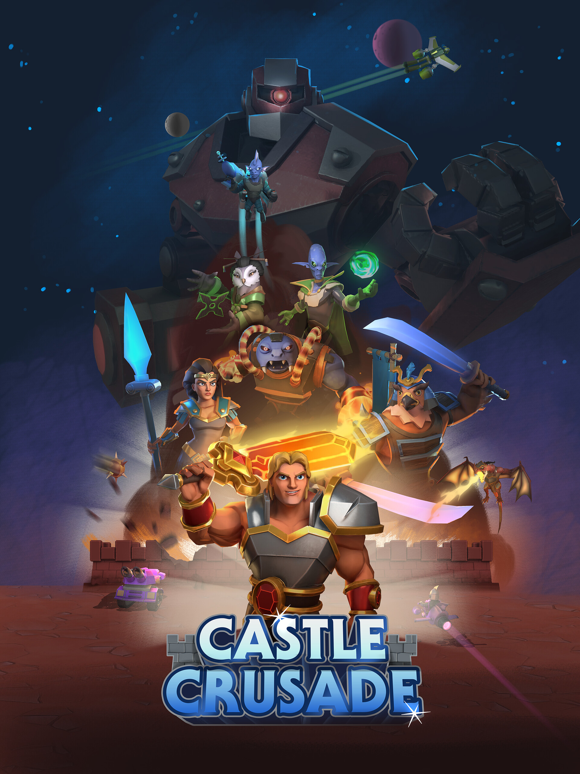 ArtStation - Castle Crusade Marketing Artwork, Environment Assets and UI