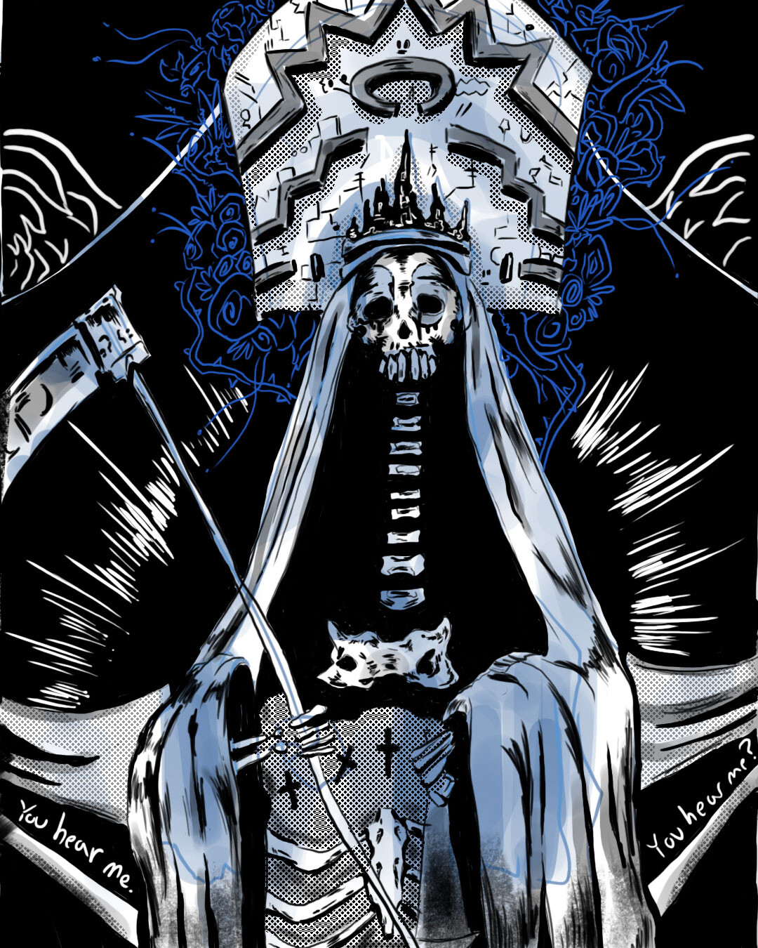 Mexican Grim Reaper Art