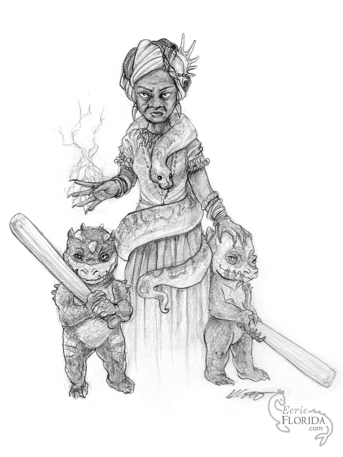 ArtStation - Minnie Lightning the Voodoo Queen