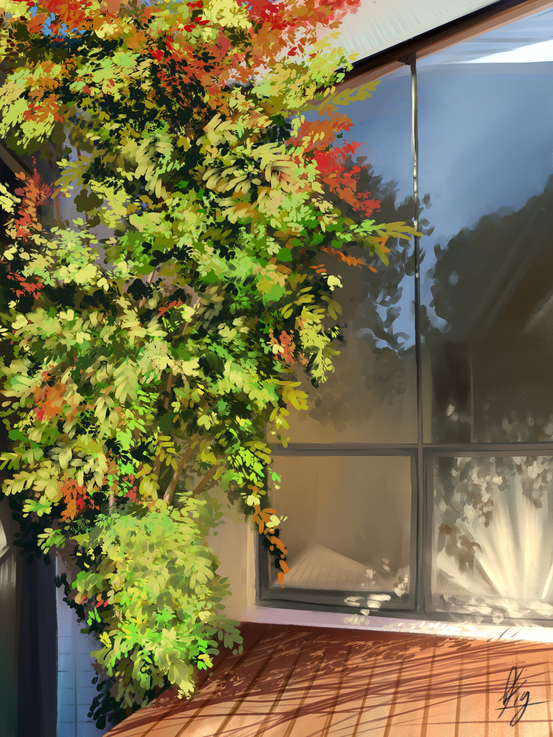 ArtStation - Backyard Study