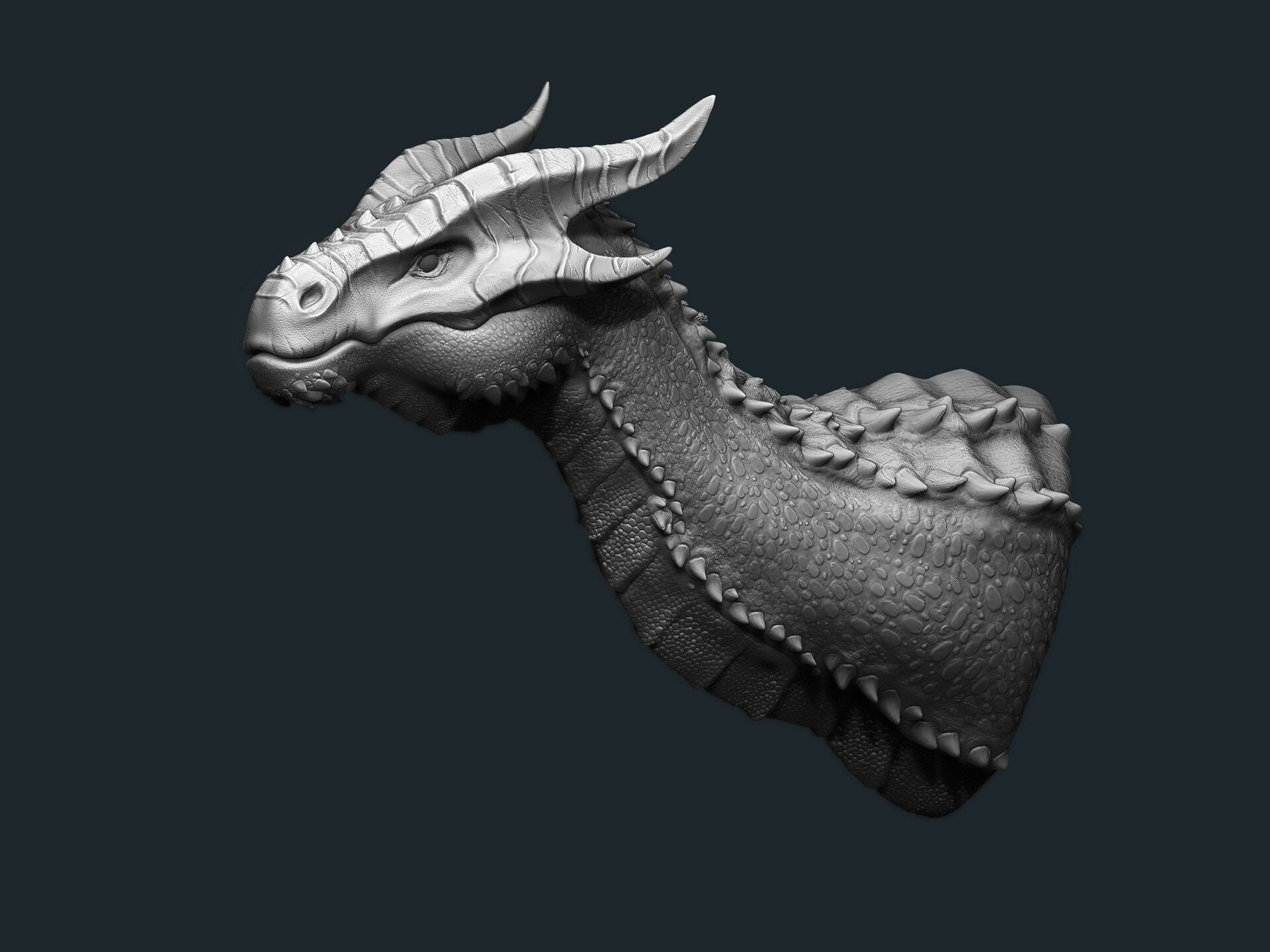 ArtStation - Dragon Head