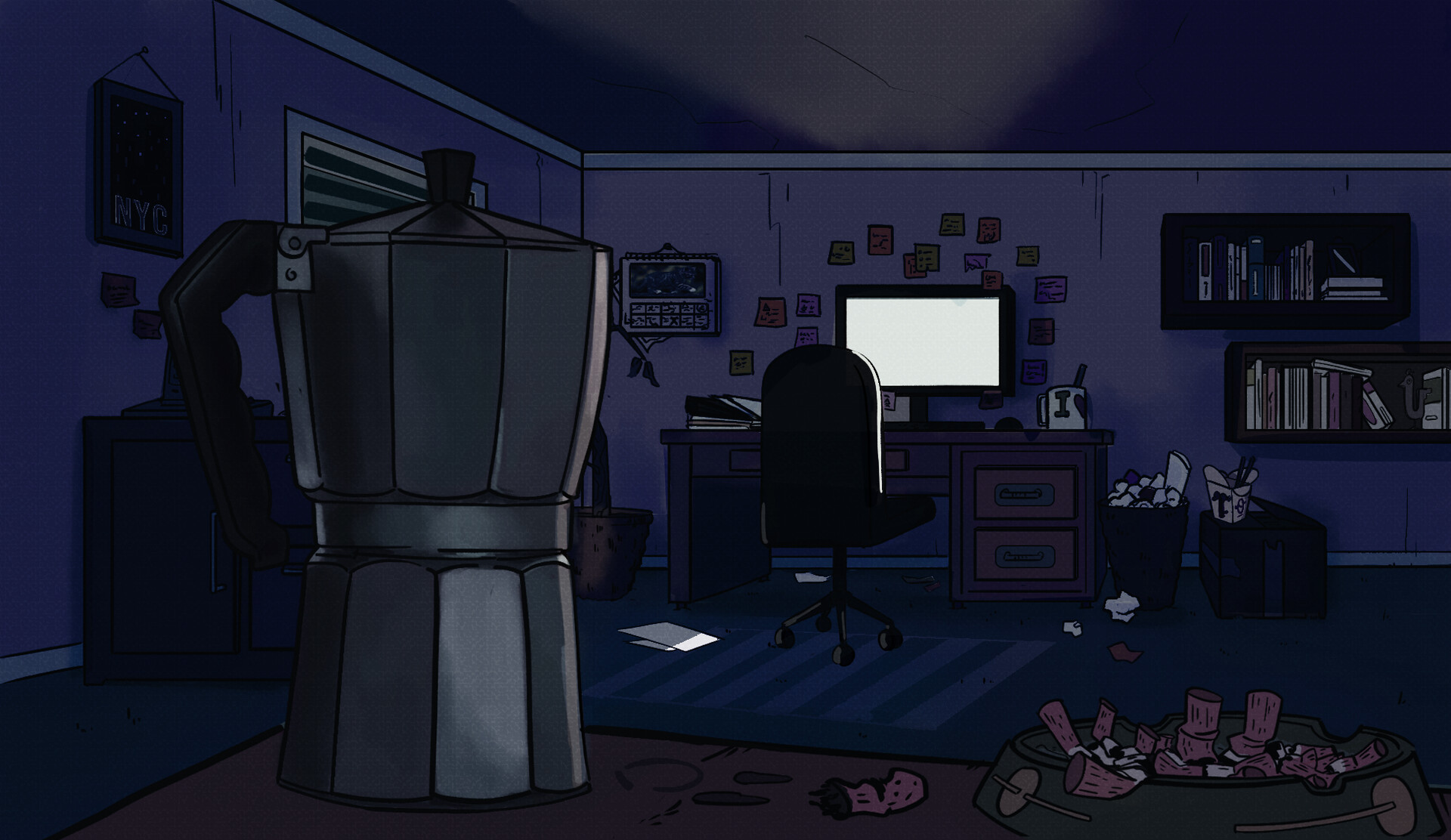 ArtStation - Late work night