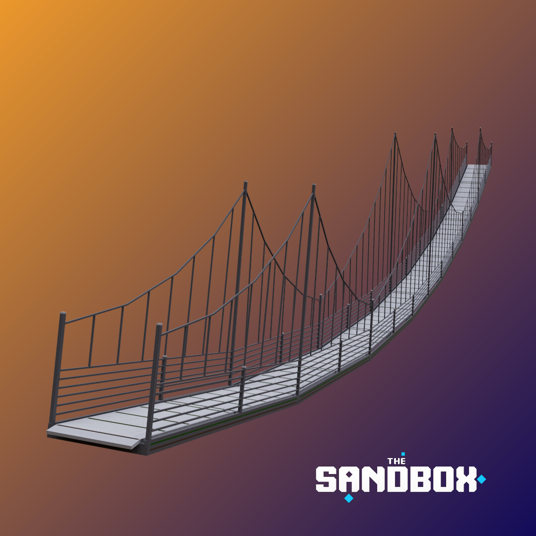ArtStation - Metal Suspension Bridge