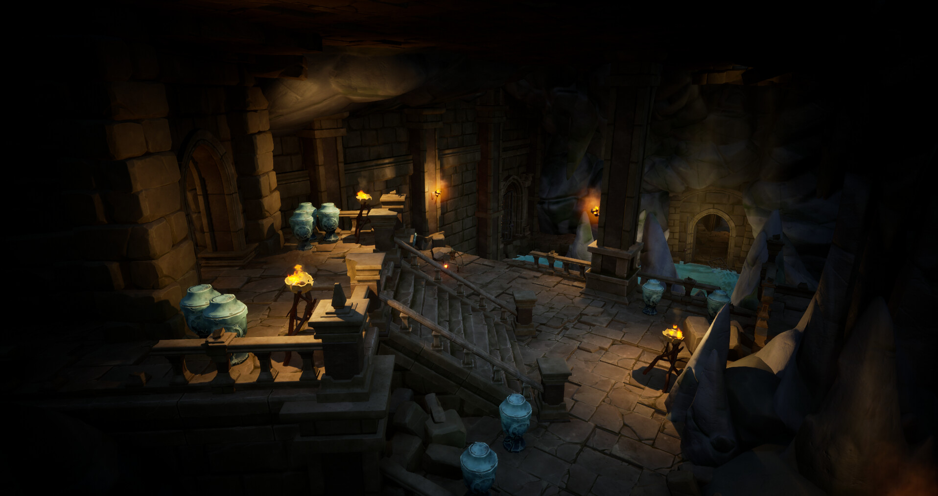 ArtStation - Frozen Flame. Level design Dungeon.