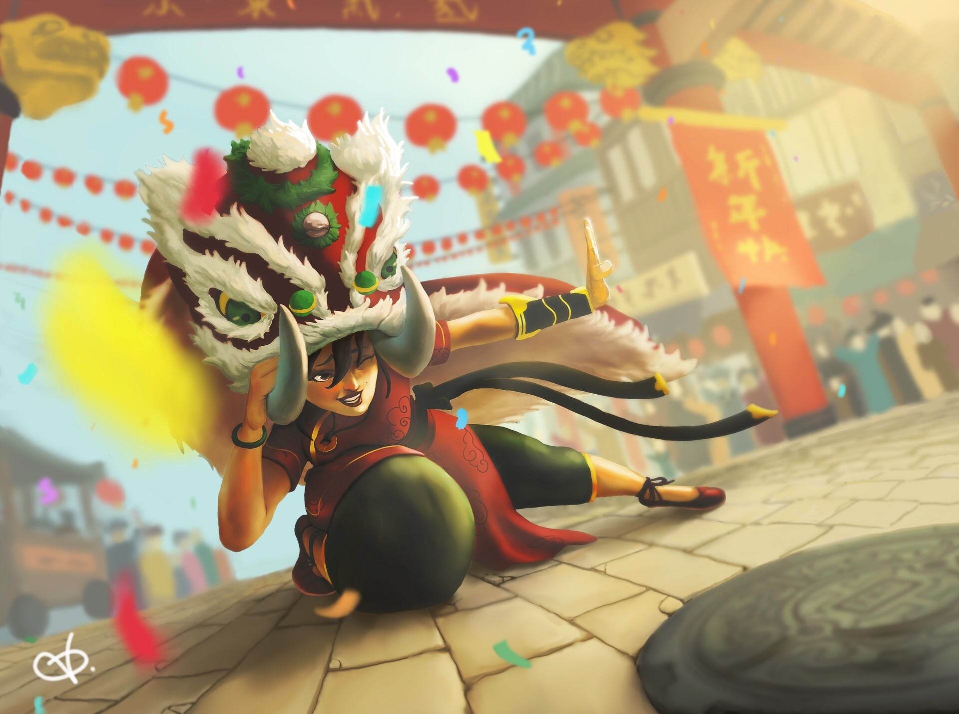 ArtStation - Lion Dancer