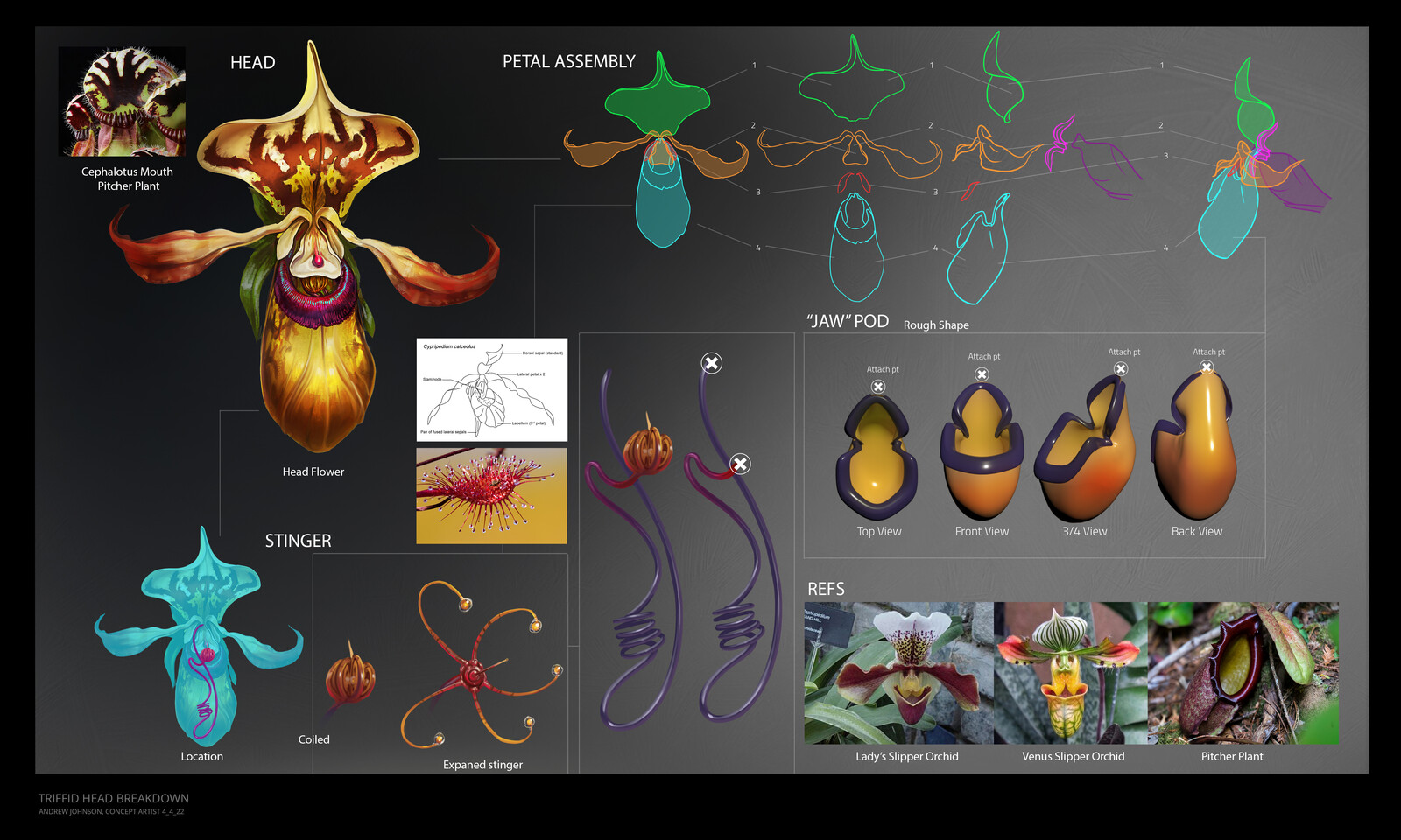 Andrew Johnson - Triffid concept, "The Day of the Triffids"
