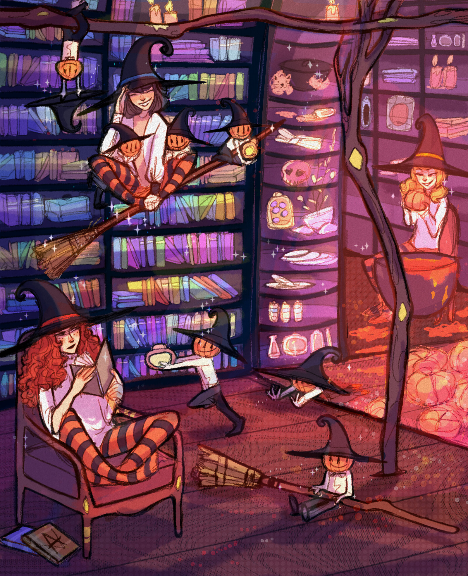 ArtStation - Witches' night 🌌